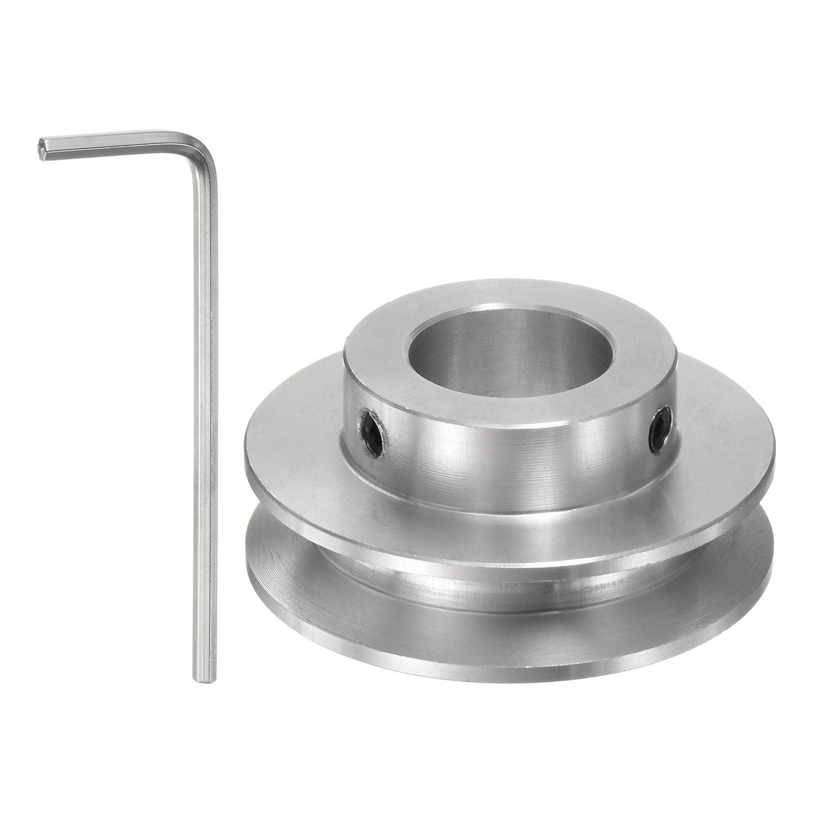Single Groove Pulley 14mm Fixed Bore 40mm Outer Diameter Aluminum Alloy ...