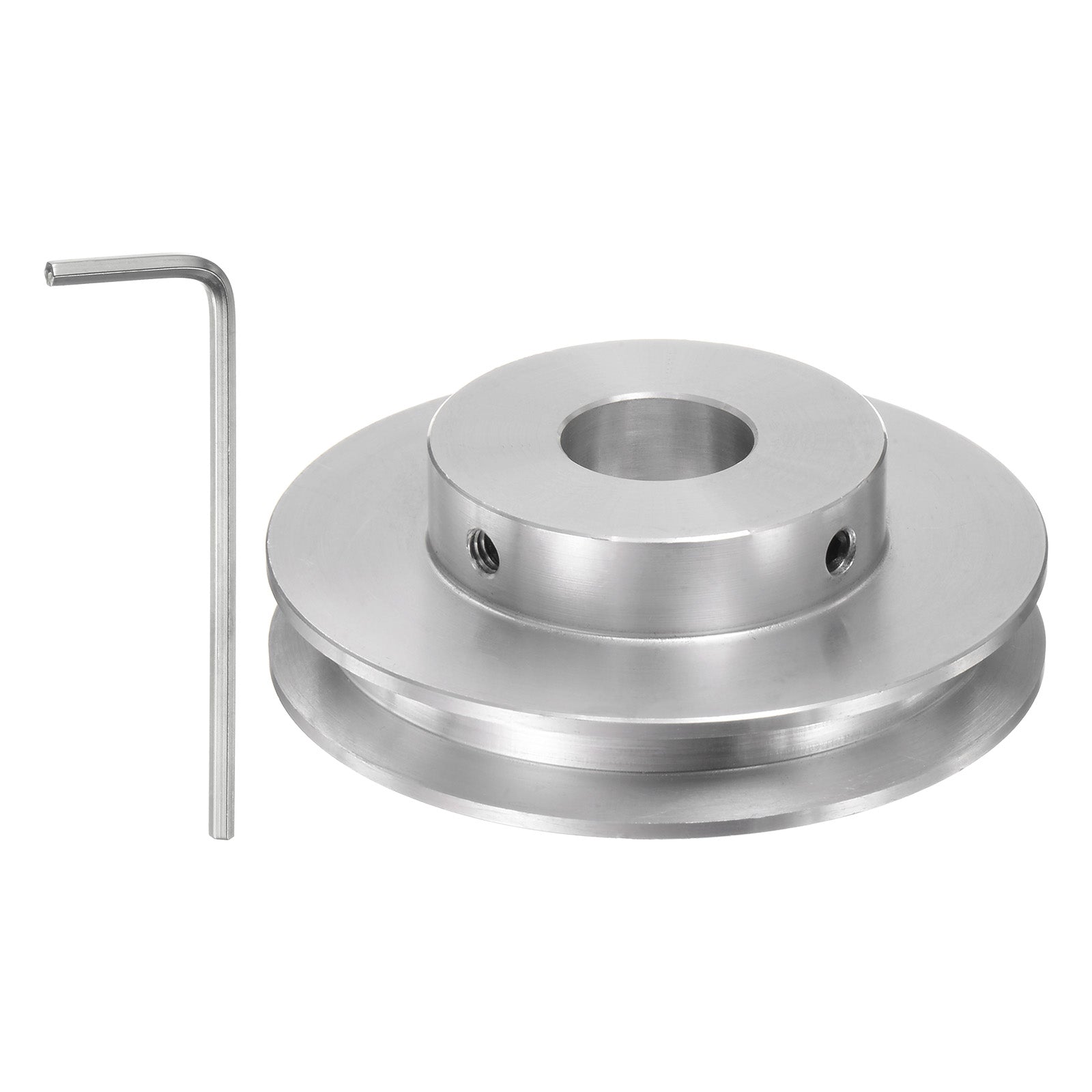 Single Groove Pulley 11mm Fixed Bore 60mm Outer Diameter Aluminum Alloy ...