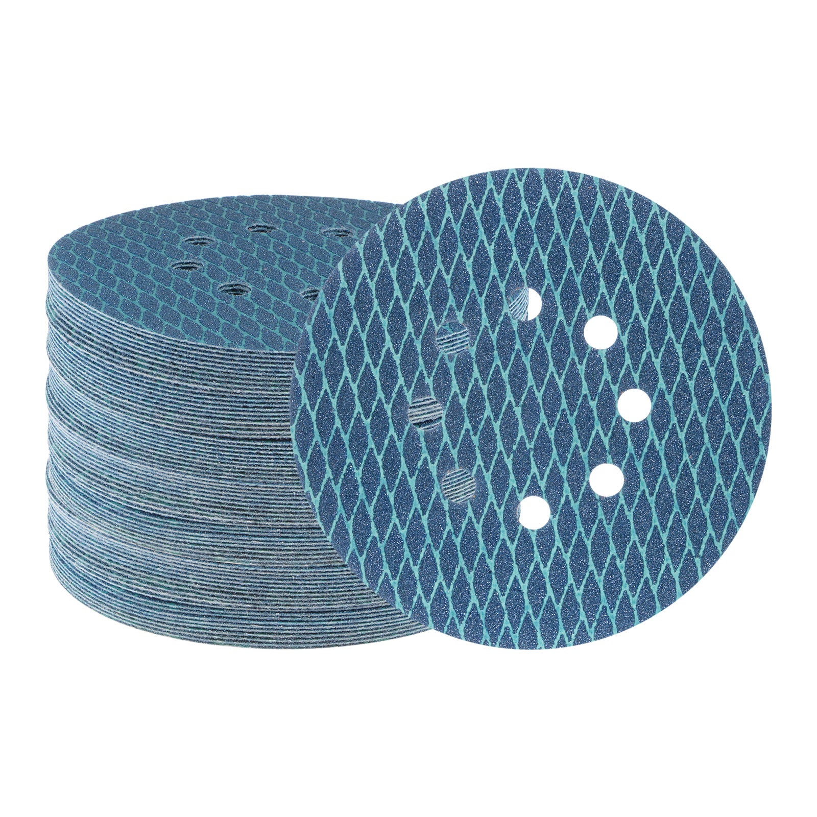 70pcs Diamond Shape Sanding Discs 6" 80 Grit Hook & Loop Rhomb ...