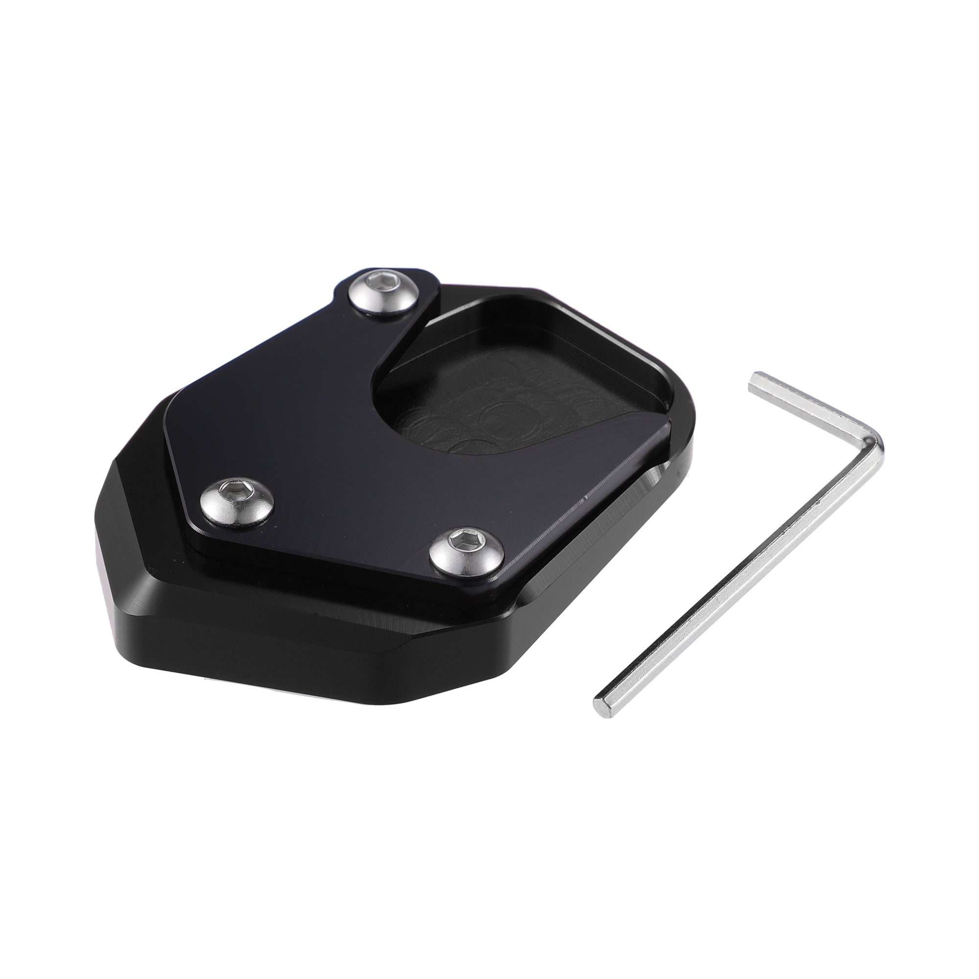 Uxcell 1 Set Aluminum Alloy Motorcycle Kickstand Plate Pad for Honda ...