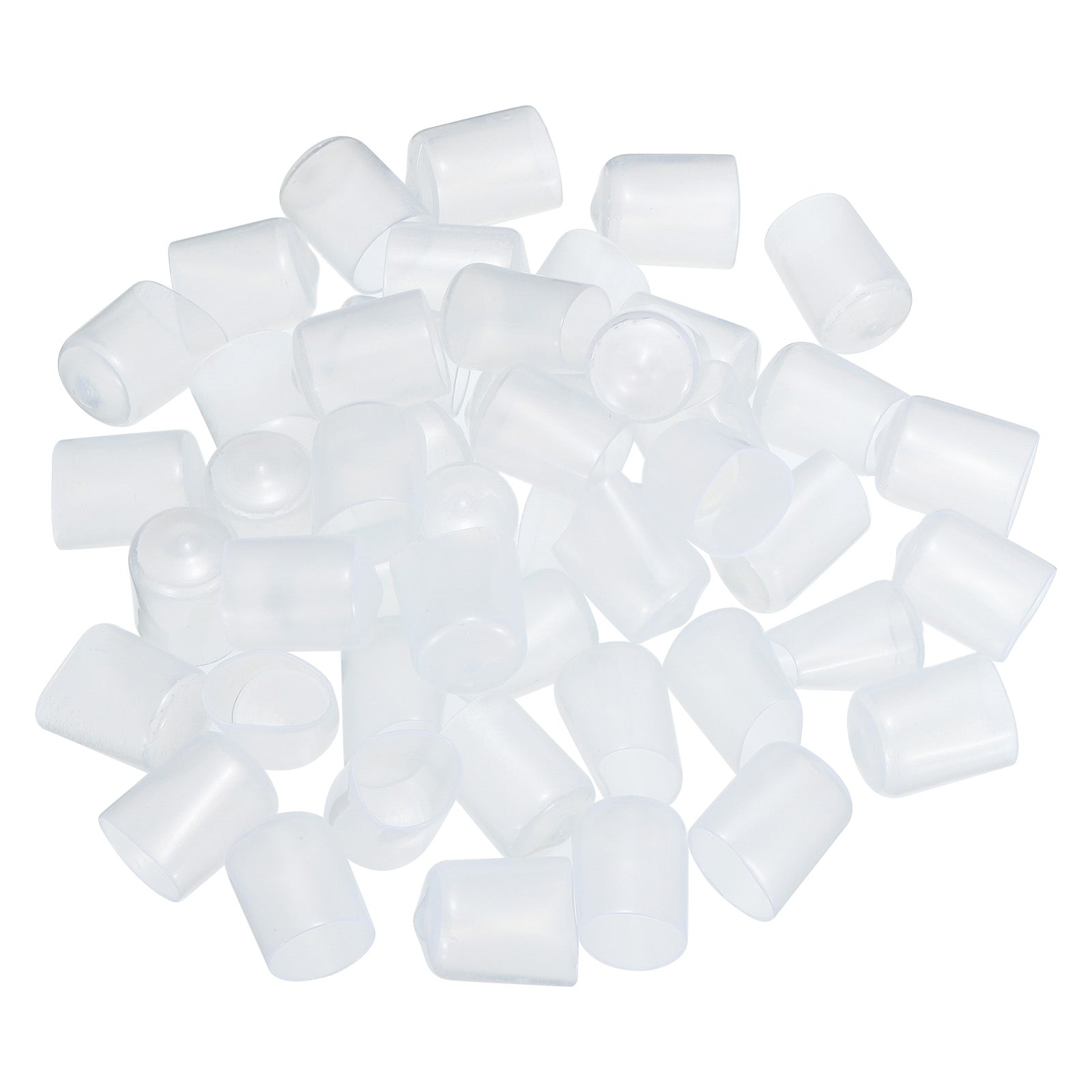 Uxcell 50pcs Rubber End Caps 16mm(5/8") ID Vinyl PVC Round Tube Bolt ...