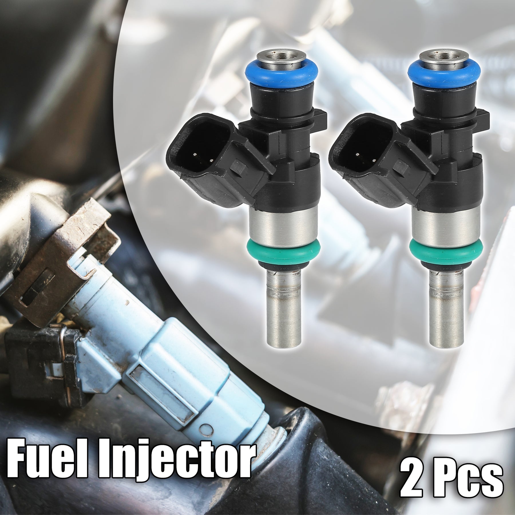 Uxcell 2pcs Motorcycle Fuel Injector Replacement for Polaris General ...