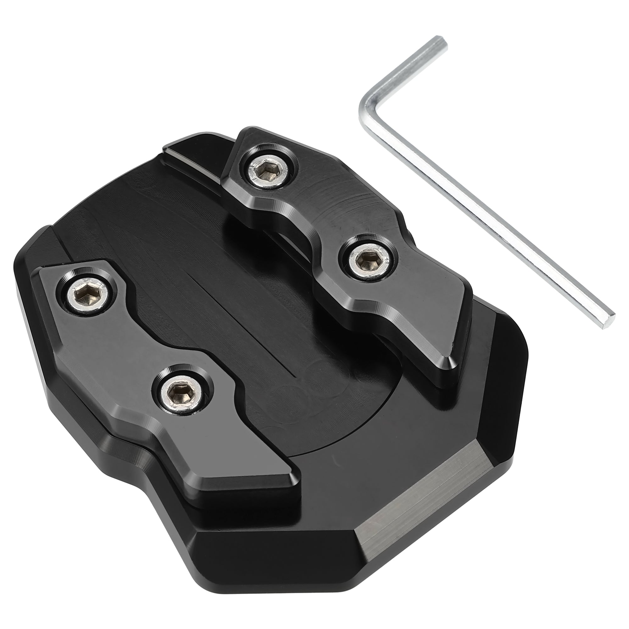 Uxcell 1 Set Aluminum Alloy Motorcycle Kickstand Plate Pad for Honda ...