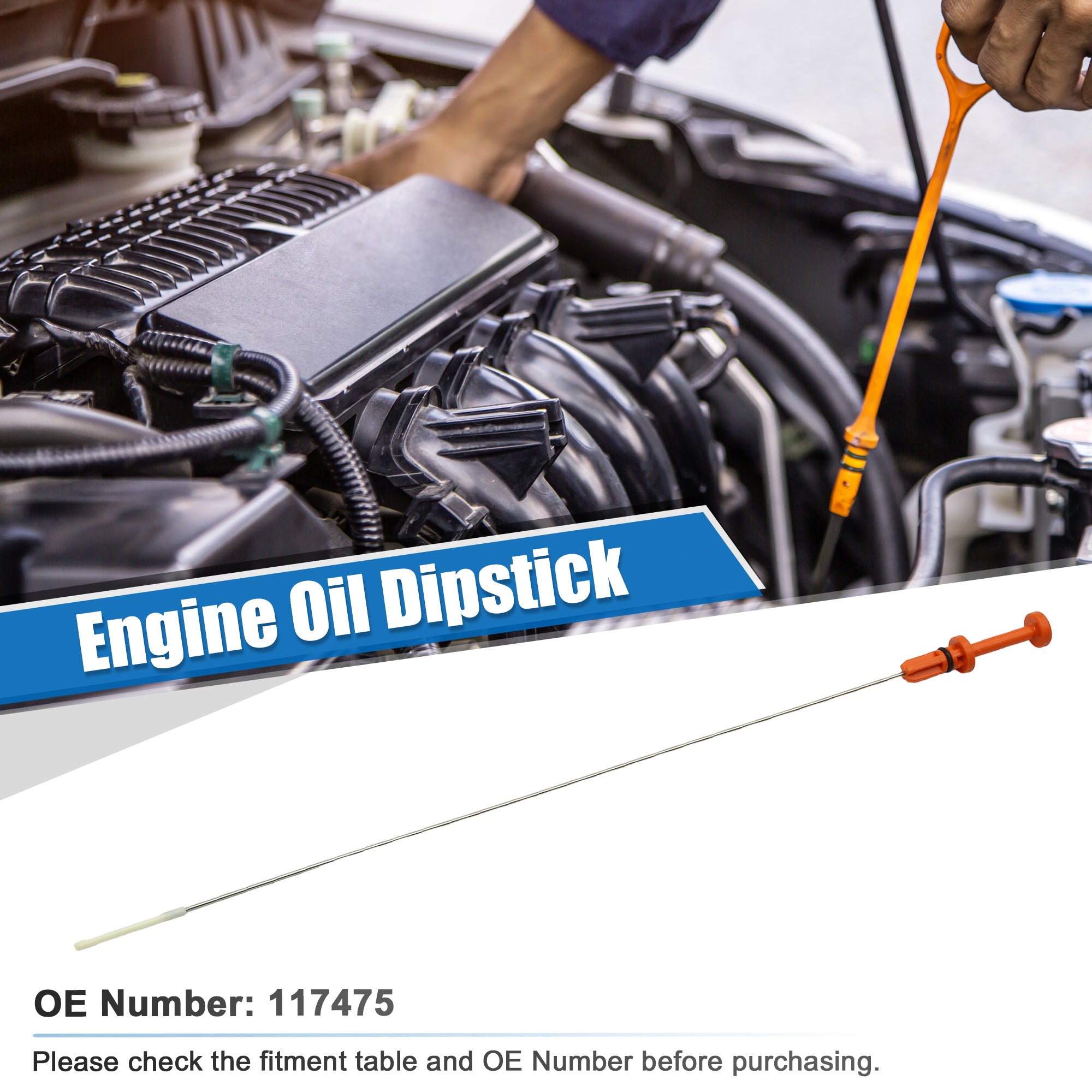 Uxcell 1 Pcs Engine Oil Dipstick Engine Oil Fluid Level Dipstick for ...
