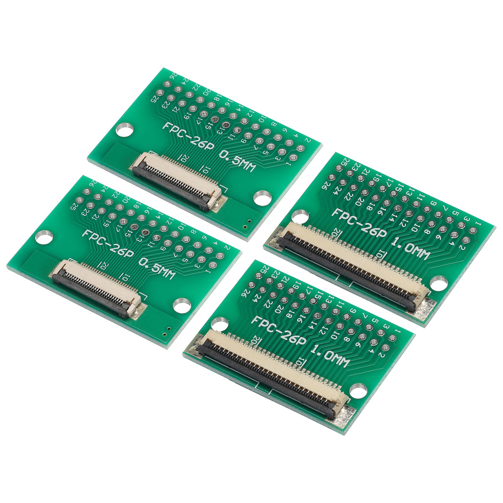 FPC FFC PCB Converter Board 26P 0.5mm on Socket Side, Back 1.0mm, to ...