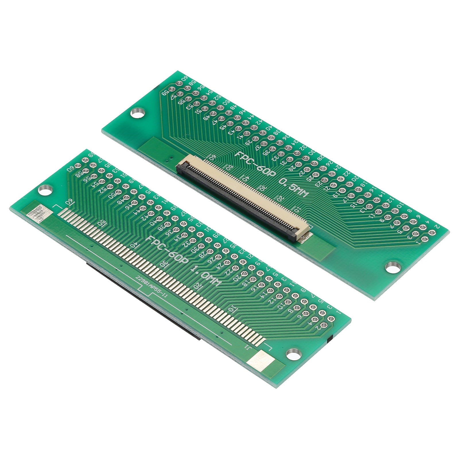 FPC FFC PCB Converter Board 60P 0.5mm on Socket Side, Back 1.0mm, to ...