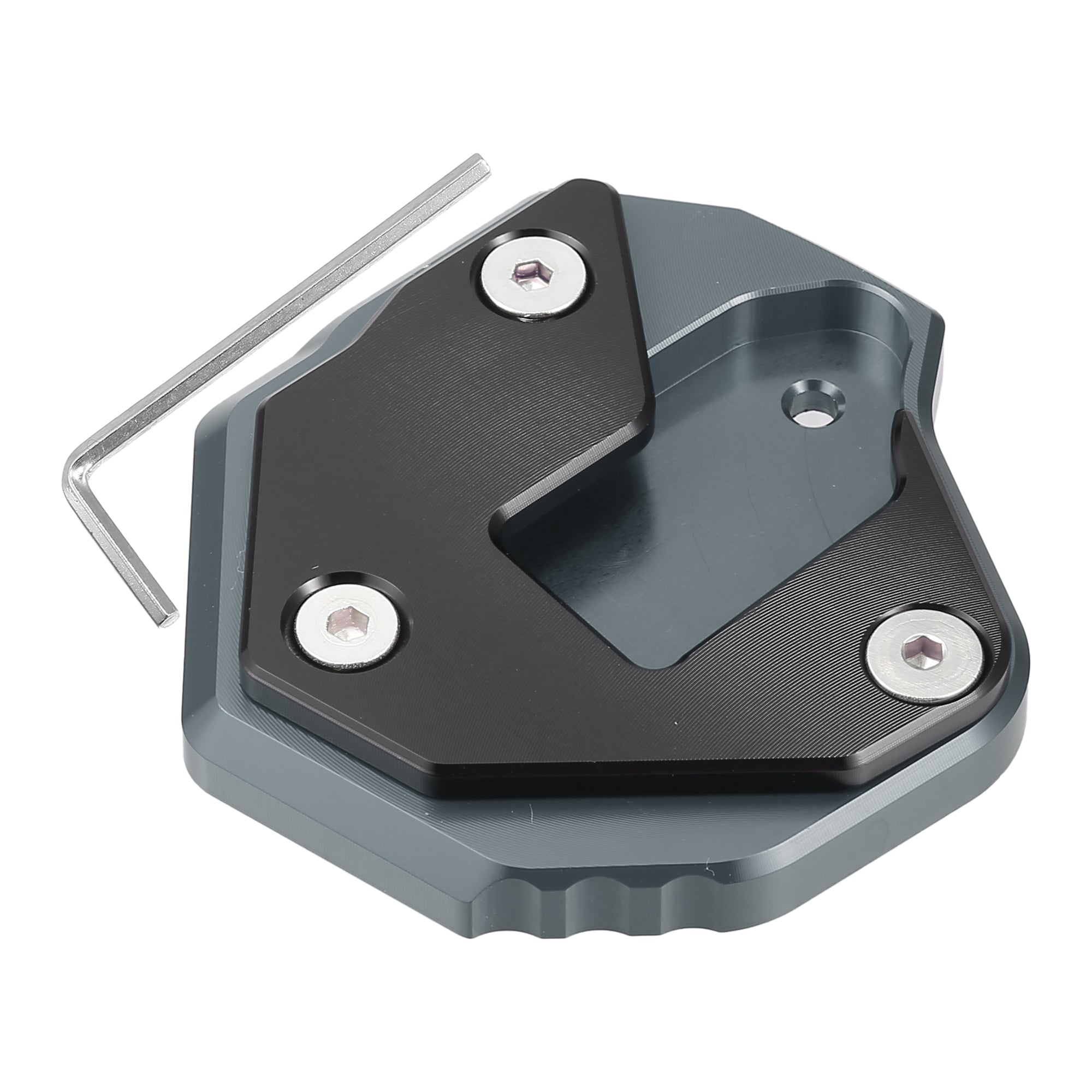 Uxcell 1 Set Motorcycle Kickstand Extension Enlarger Pad Side Stand ...