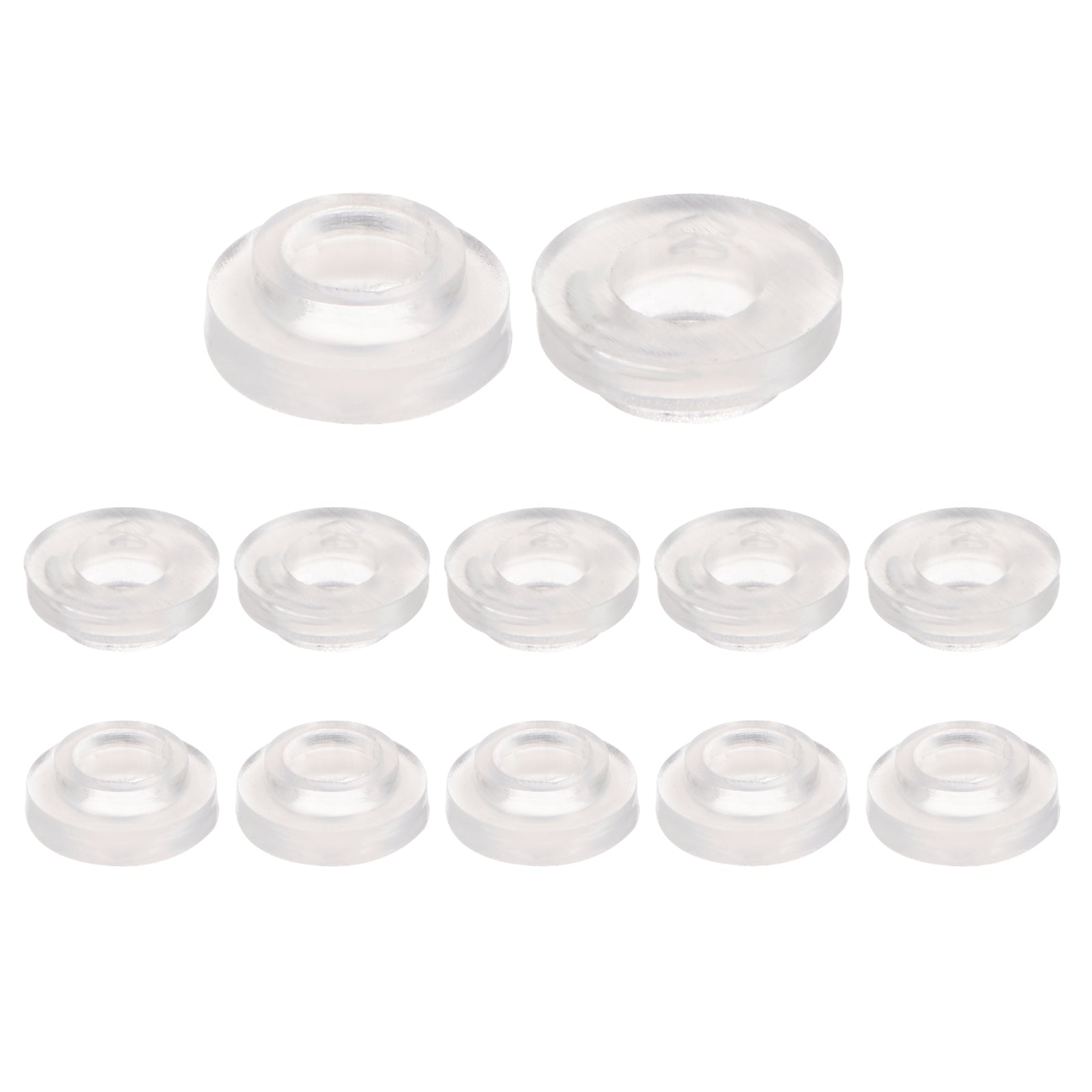 Uxcell 12pcs Flanged Nylon Bushings 5.1mm ID 7.03mm OD 3.5mm Length ...