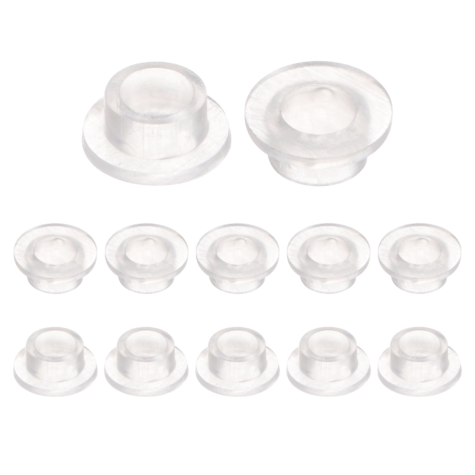Uxcell 12pcs Flanged Nylon Bushings 5.2mm ID 7.1mm OD 4.1mm Length ...