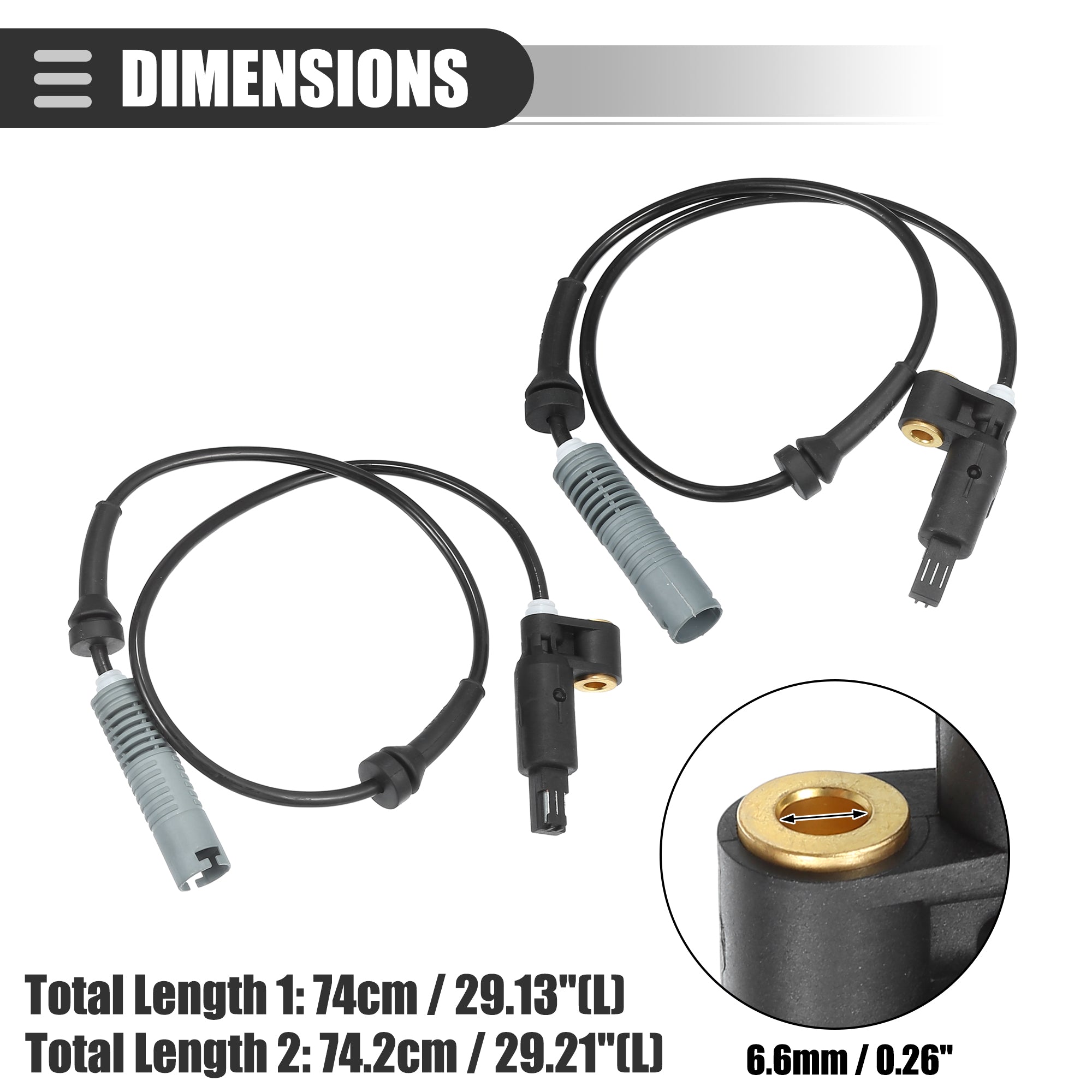 Front Left Right ABS Sensor Wheel Speed Sensor, for BMW 318i 1992-1998 ...