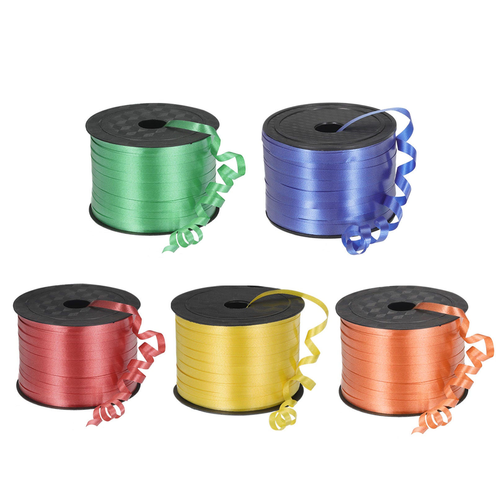 5pcs 100 Yards Curling Ribbon Crimped Balloon String Metallic 3/16" for ...