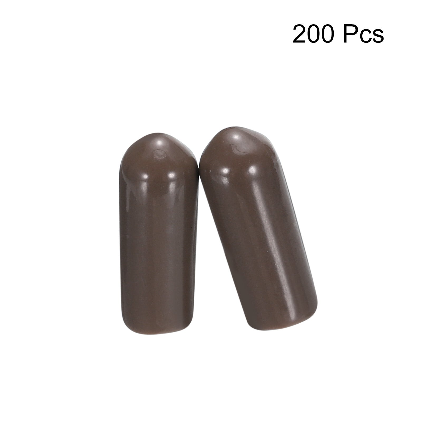 Uxcell 200pcs Rubber End Caps 5mm ID Bolt Cap Cover Screw Thread ...