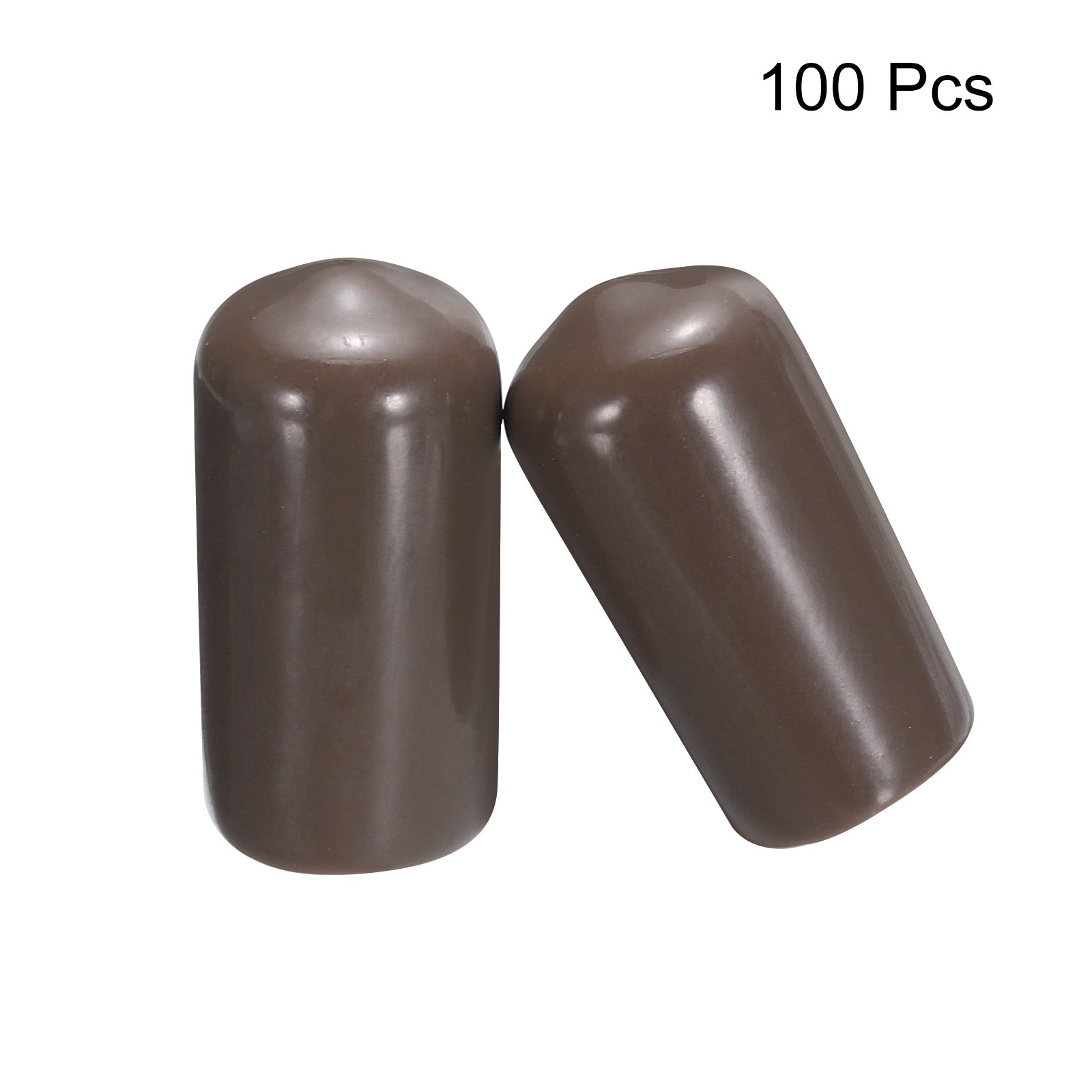 Uxcell 100pcs Rubber End Caps 10mm ID Vinyl Round Tube Bolt Cap Cover ...