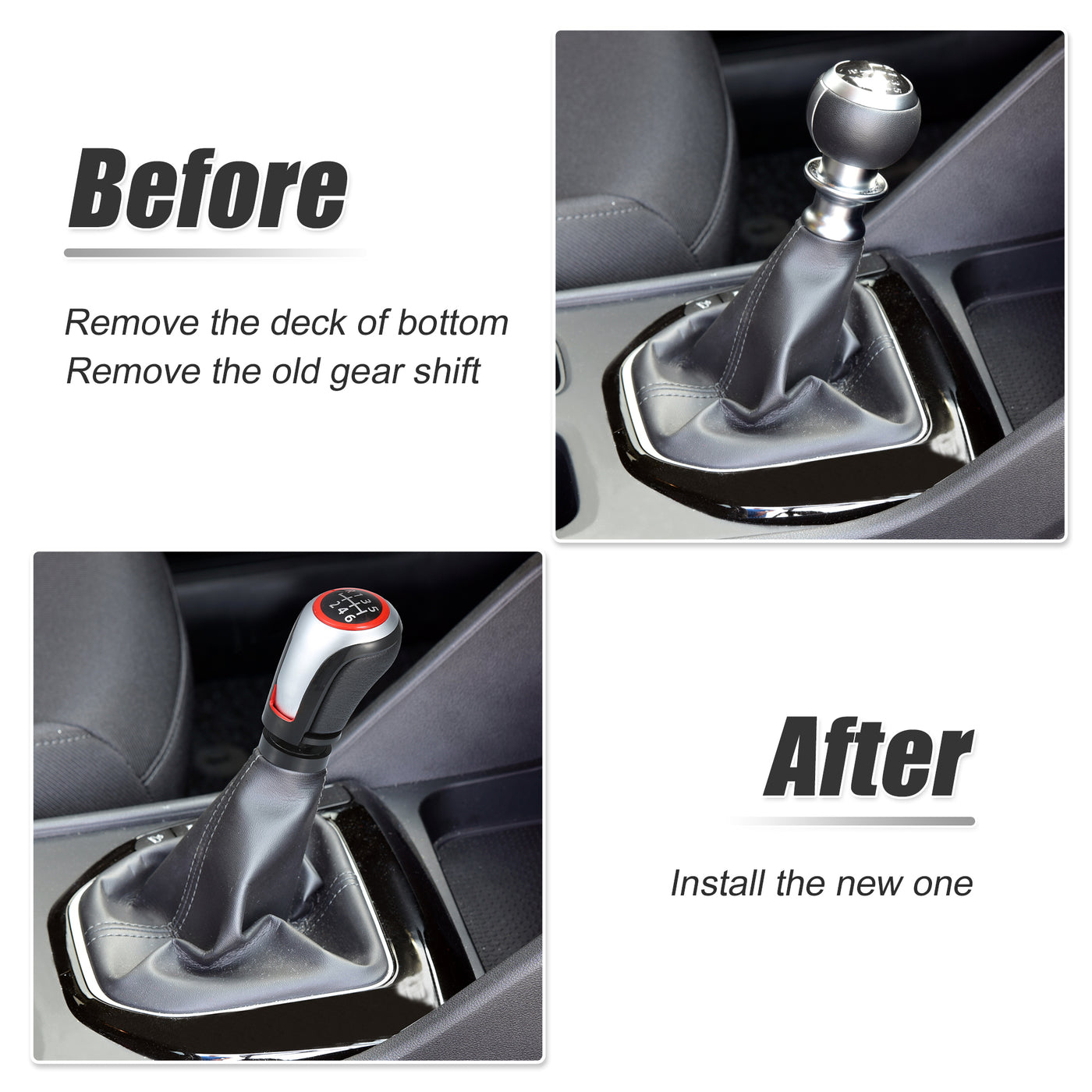 6 Speed Gear Shift Knob Car Manual Gear Shift Lever for VW Golf 5 A5 ...