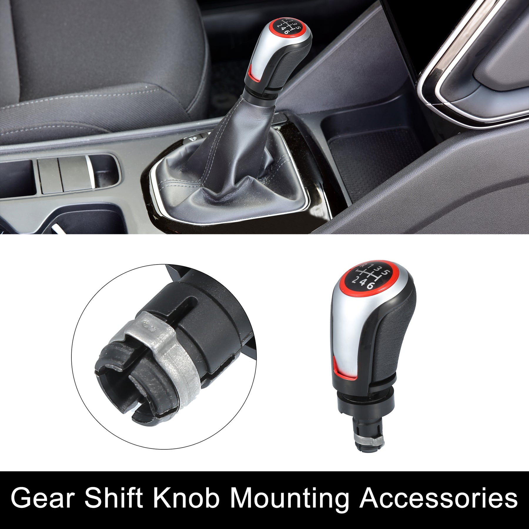 6 Speed Gear Shift Knob Car Manual Gear Shift Lever for VW Golf 5 A5 ...