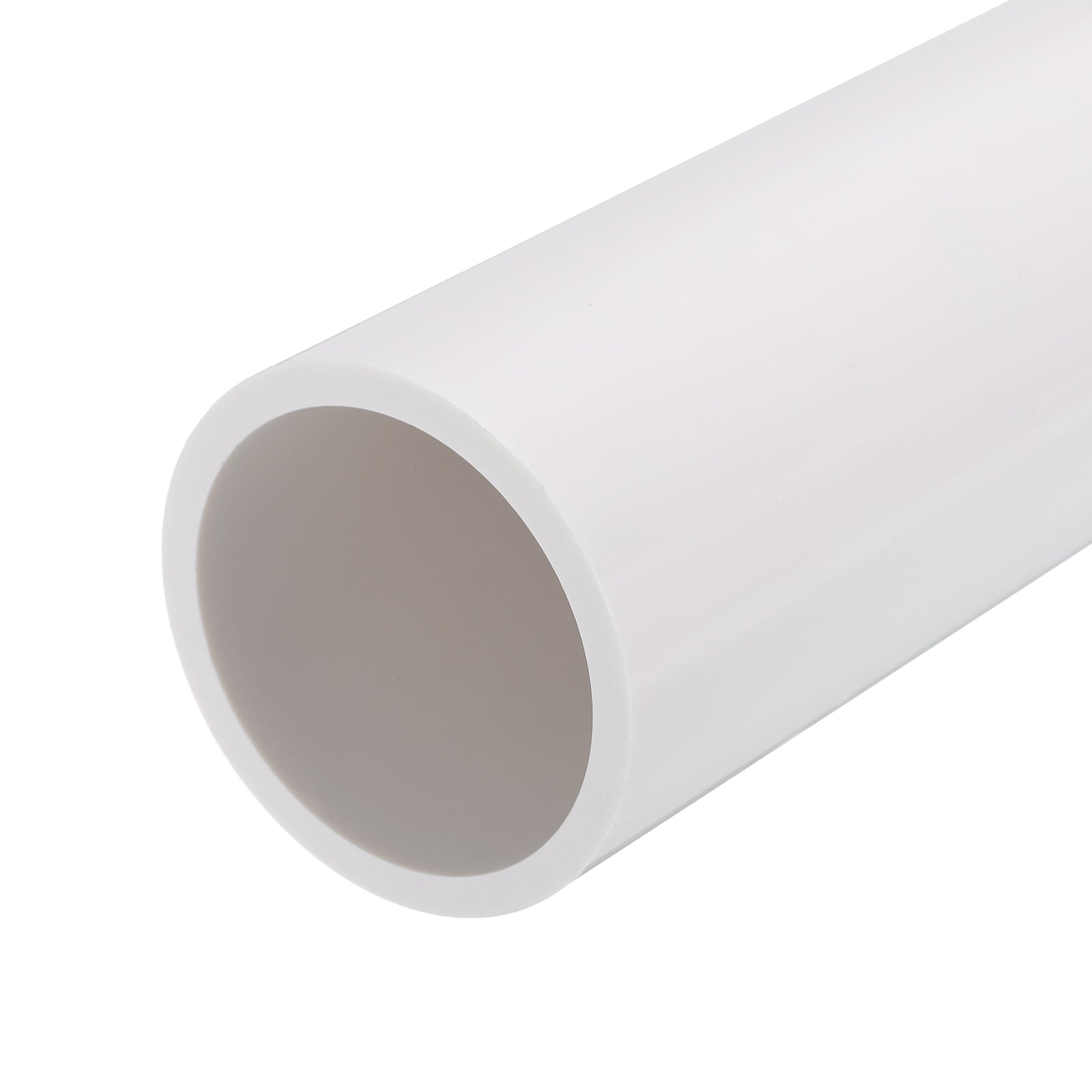 PVC Rigid Round Pipe 53.6mm ID 63mm OD 350mm White High Impact for ...