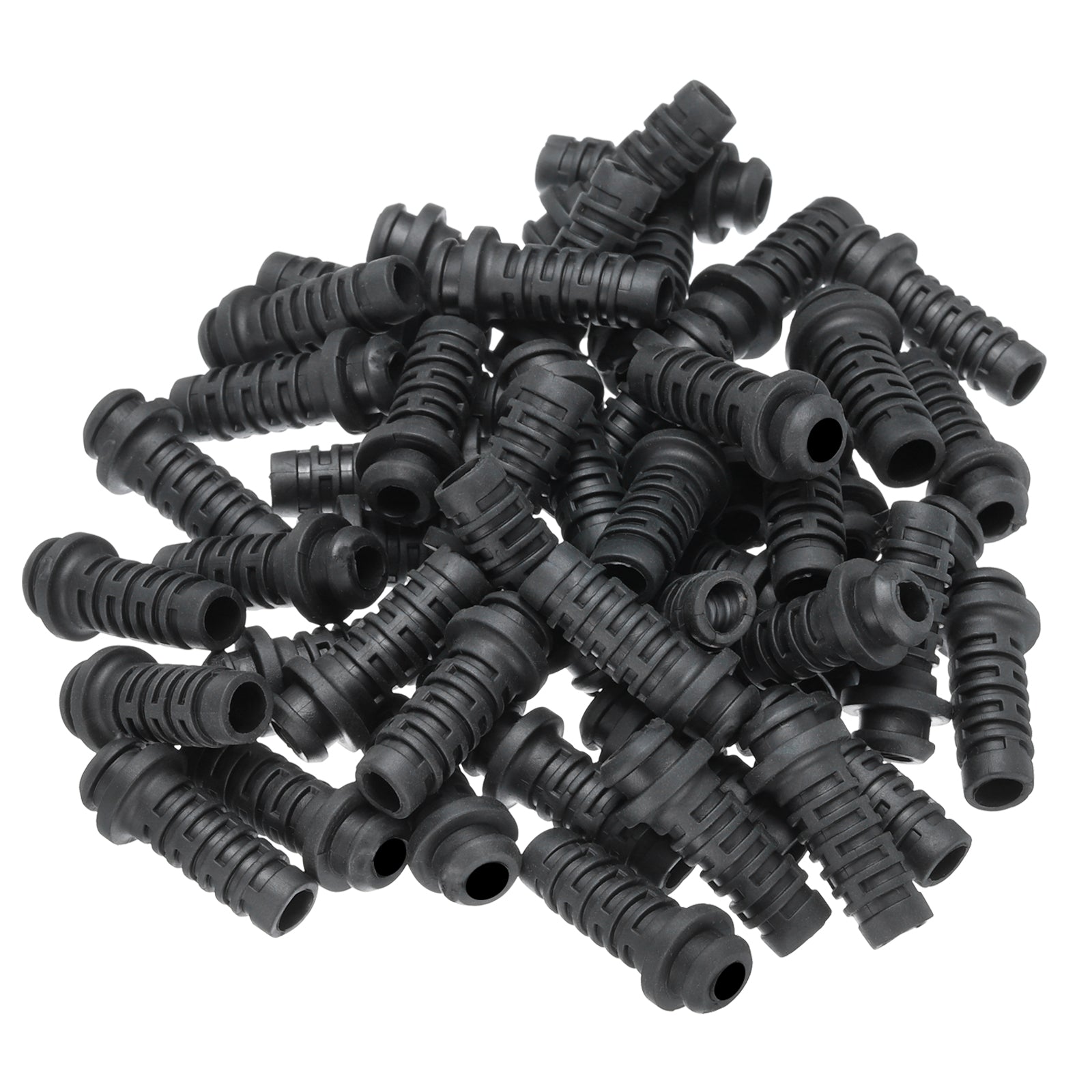 30pcs 6mm Strain Relief Cord Connector Cable Bushing Boot Sleeve for ...