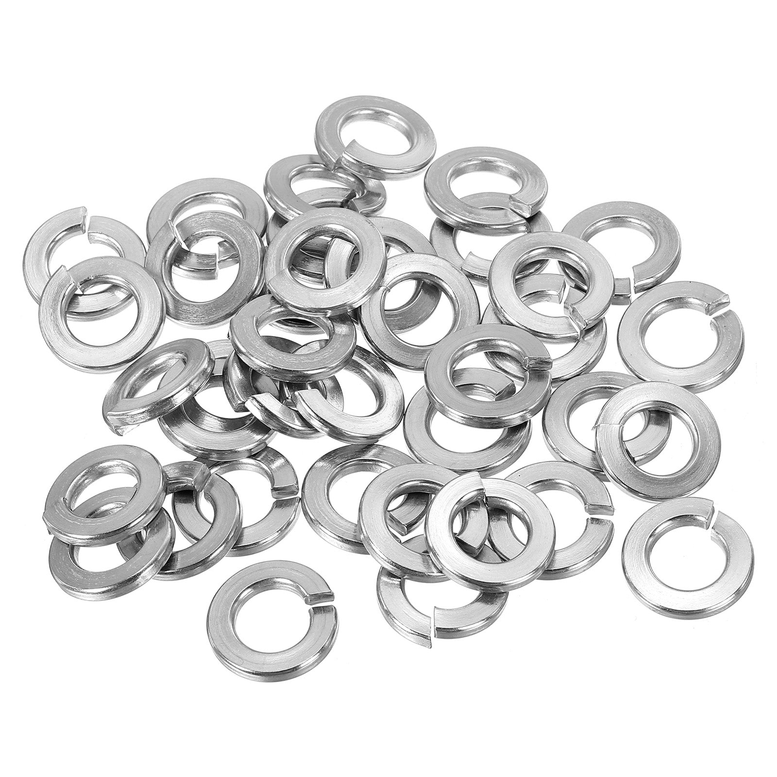 3/8 Split Lock Washer, 25 Pack 3/8 Inch ID 17mm OD 304 Steel, Silver ...