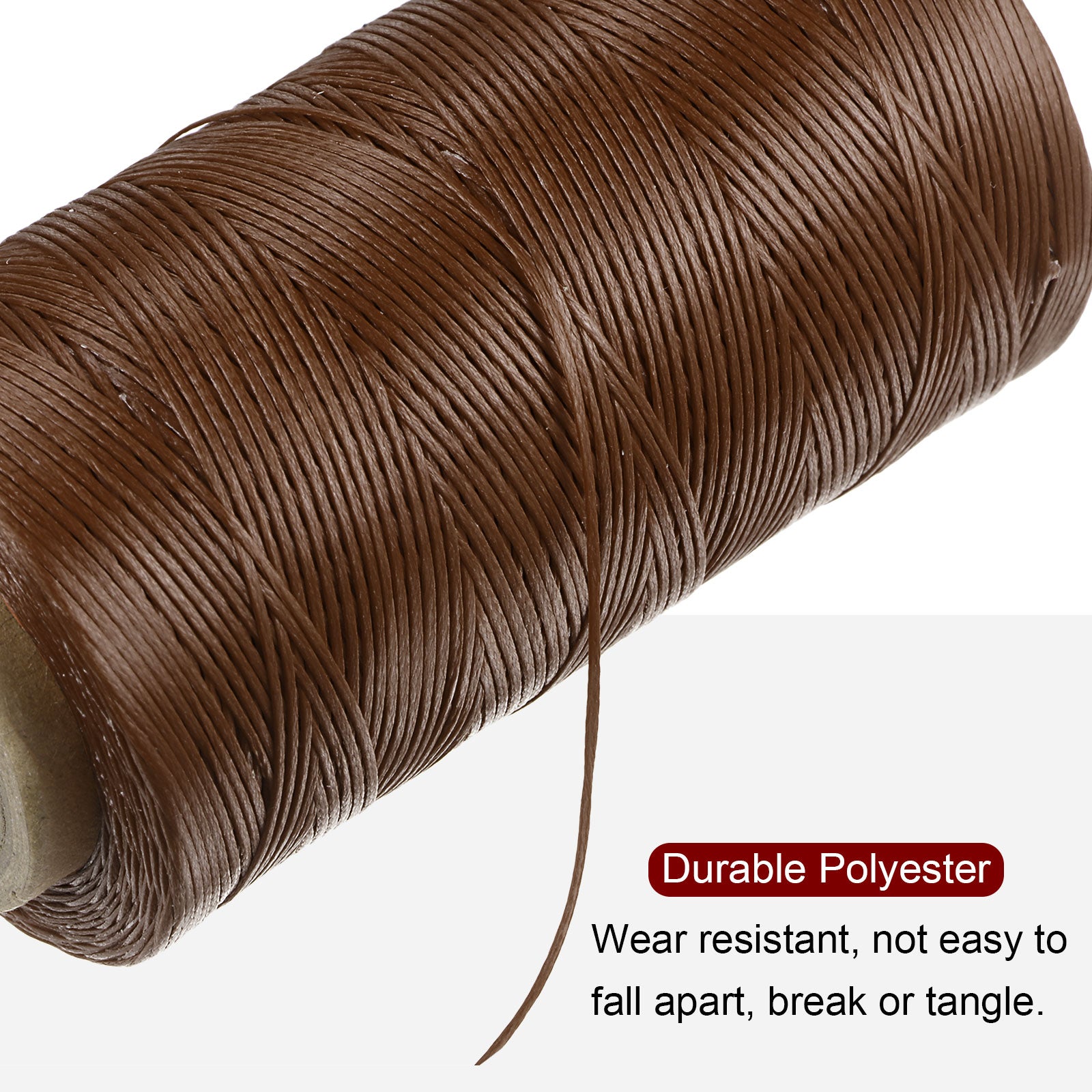 Upholstery Sewing Thread 284 Yards 260m Polyester String Dark Brown ...