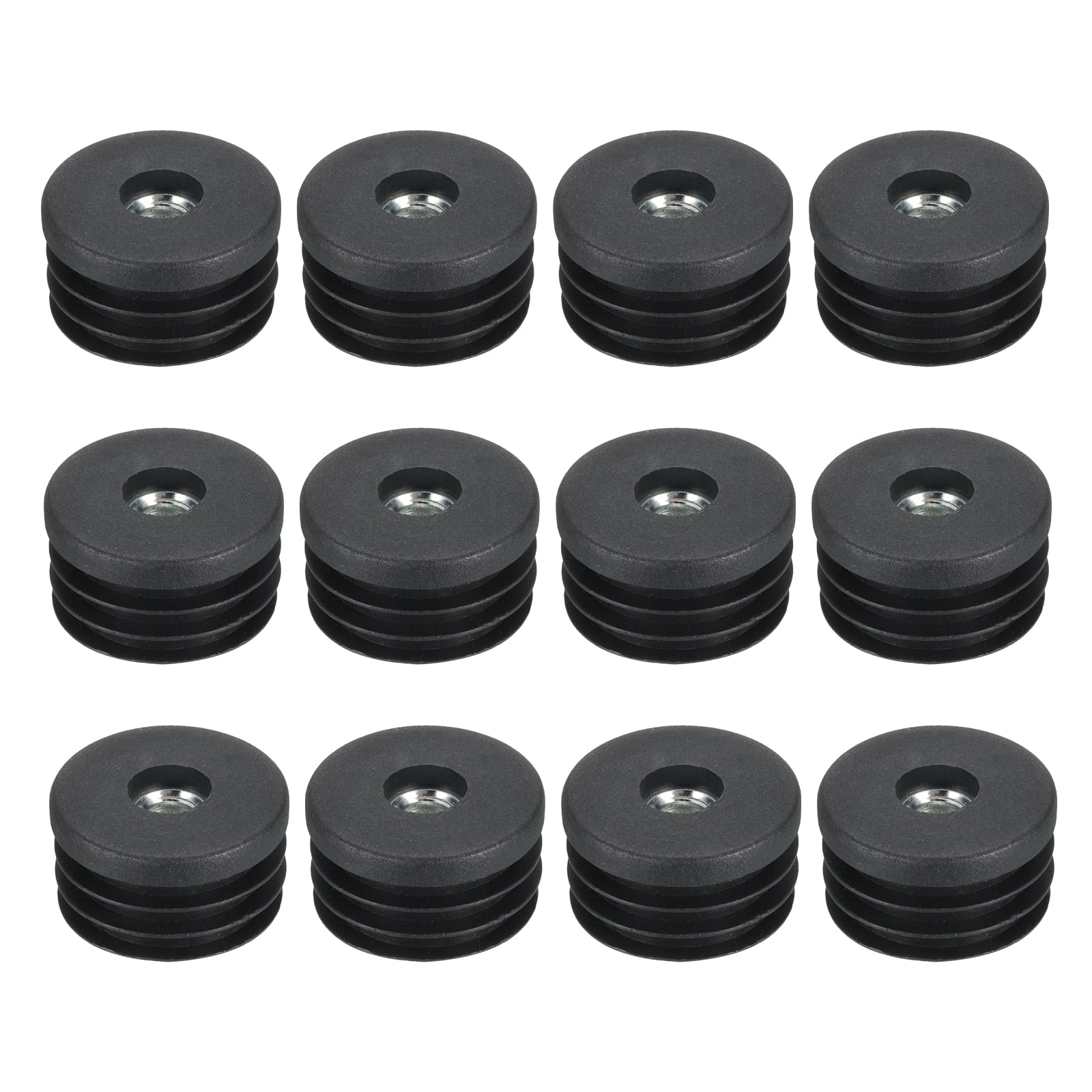 Uxcell 12Pcs Caster Insert with Thread, 30mm/1.18" M8 Thread for ...