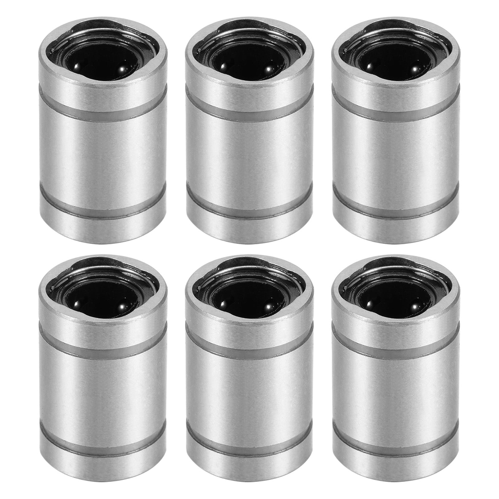 6pcs LM5UU Linear Ball Bearings, 5mm Bore 10mm OD 15mm Long Linear ...