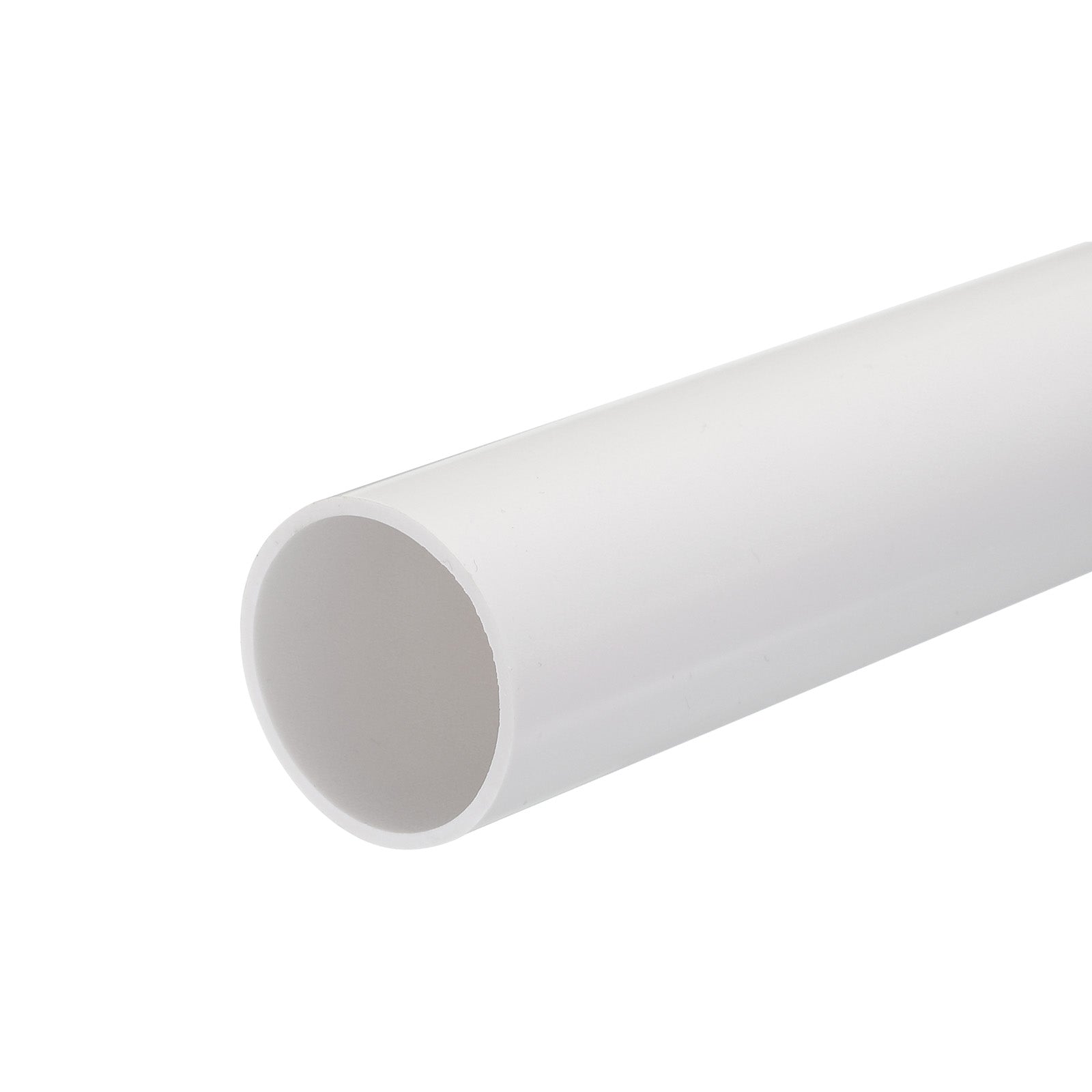 PVC Rigid Round Pipe 36mm ID 40mm OD 20cm/8" Length White High Impact ...