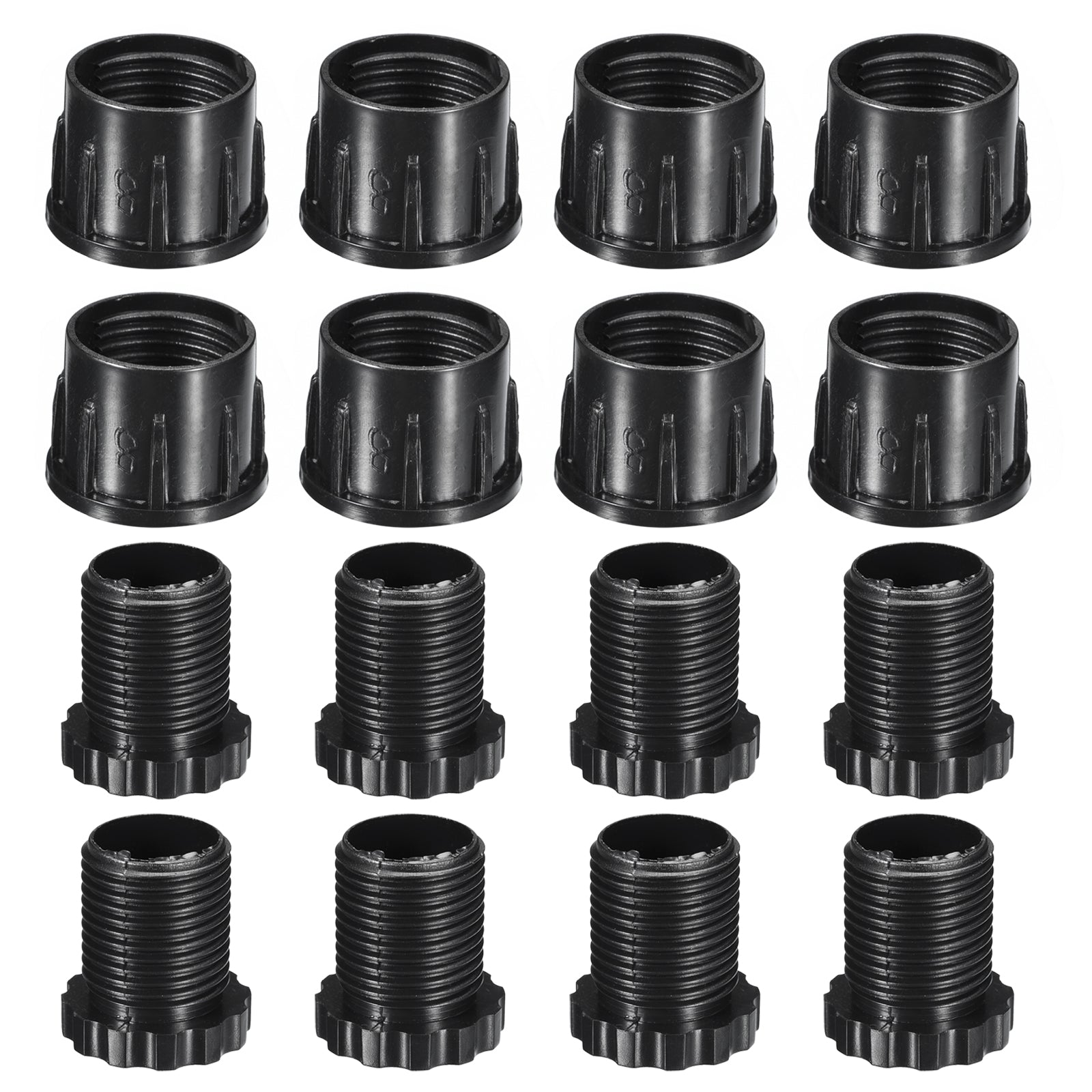 Uxcell 8Pcs Inserts for Round Tubes with Leveling Feet, for 38mm/1.5 ...