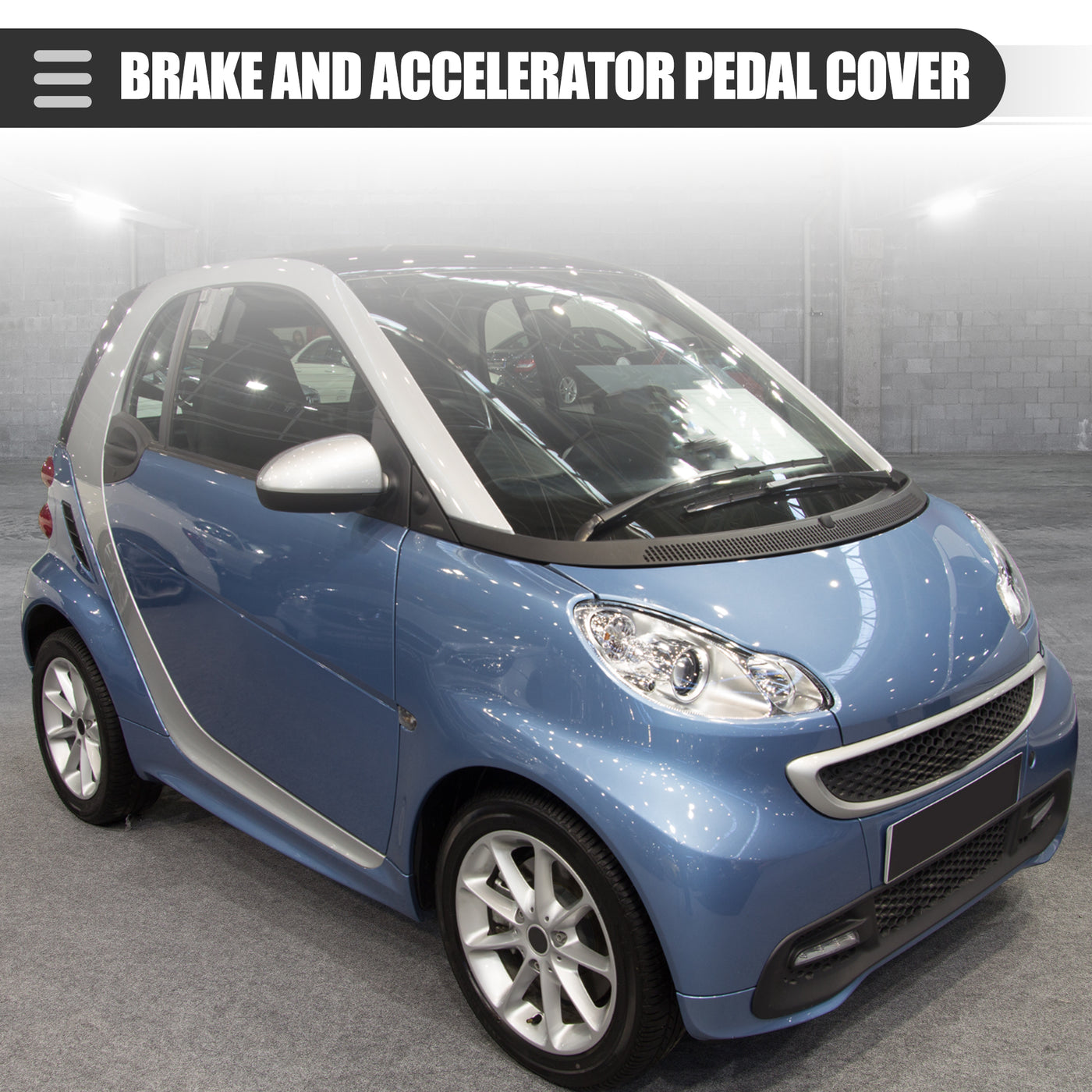 Brake and Accelerator Pedal Covers, for Mercedes Benz Smart Fortwo 2009 ...