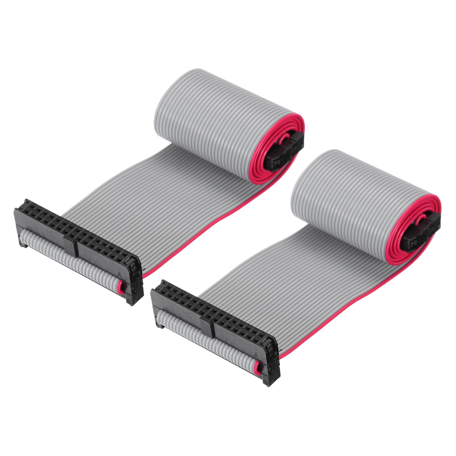 IDC 30Pin Flat Ribbon Cable, 2.0mm Pitch FC to FC Connector 30cm Length ...