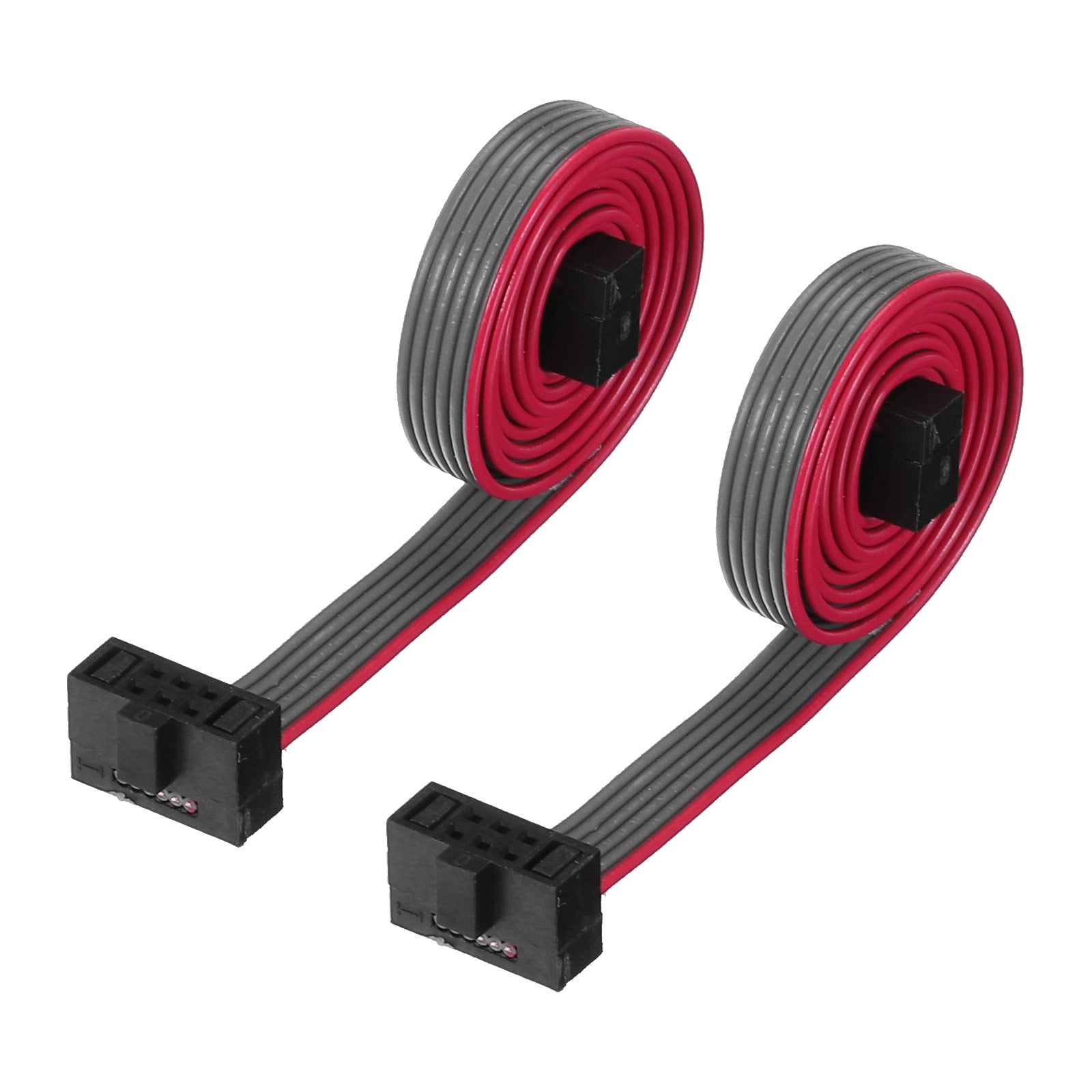 IDC 6Pin Flat Ribbon Cable, 1.27mm Pitch FC to FC Connector 30cm Length ...