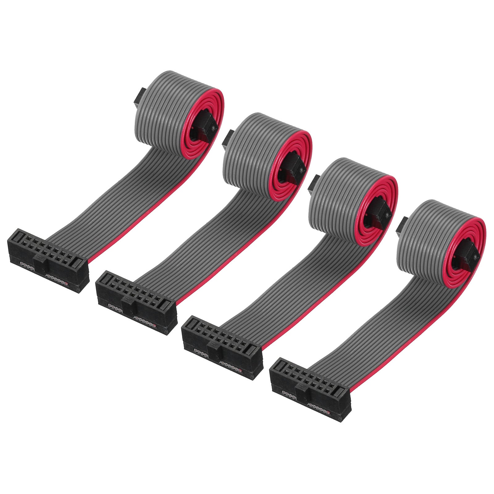 IDC 14Pin Flat Ribbon Cable, 1.27mm Pitch FC to FC Connector 20cm ...