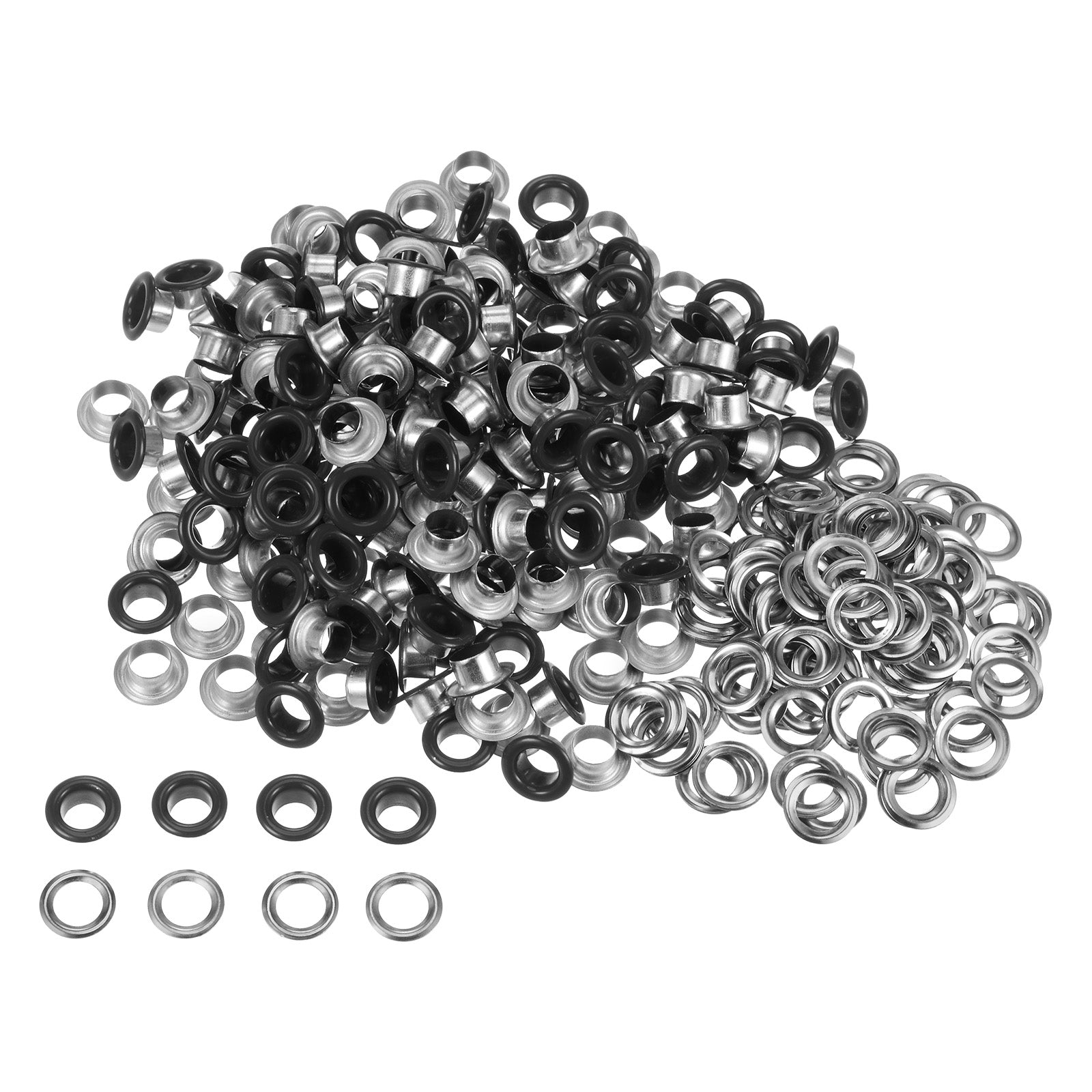 200set Grommets Kit Metal Eyelets 6mm 1/5" Grommet for Shoes Clothes ...