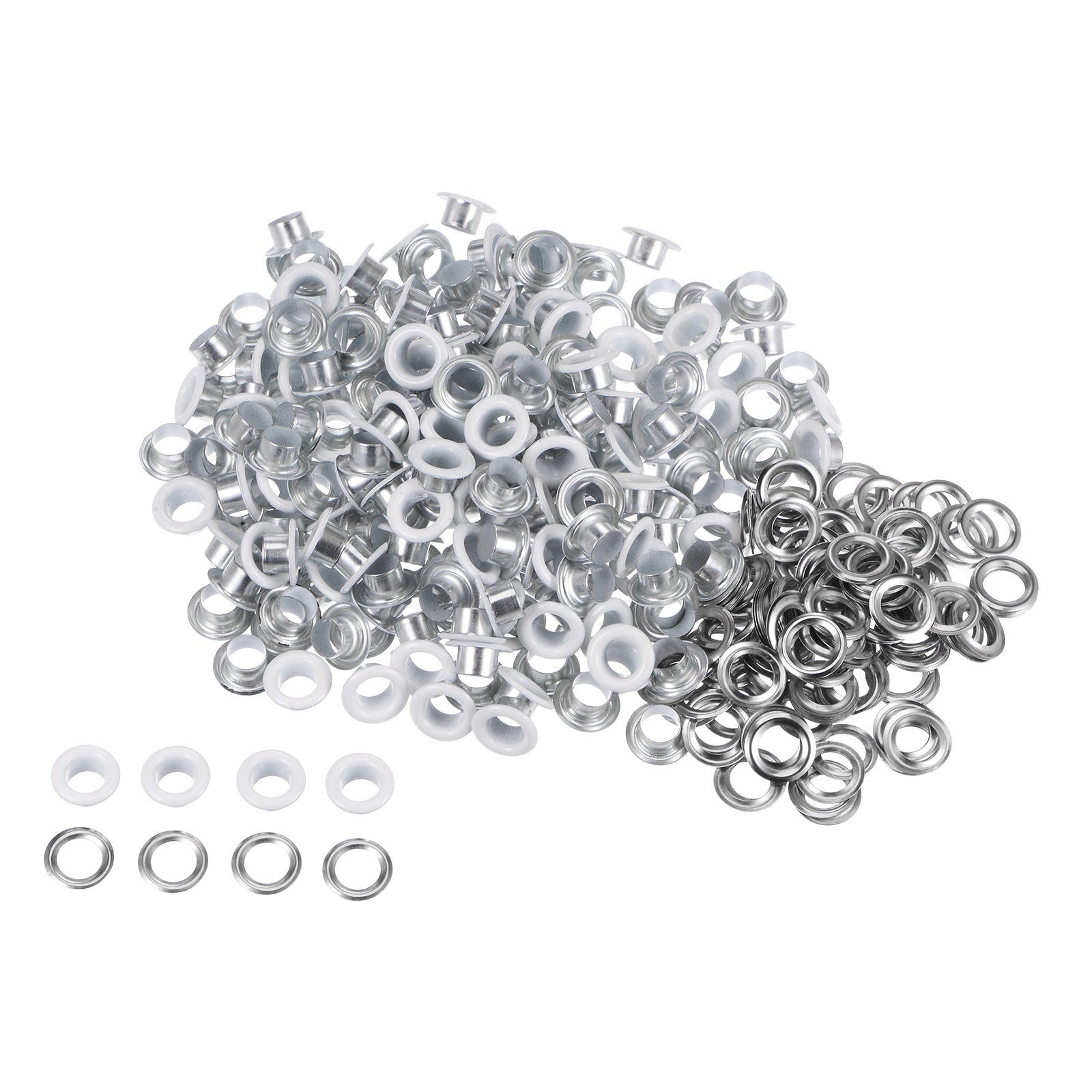 200set Grommets Kit Metal Eyelets 6mm 1/5" Hole Tiny Grommet for Shoes ...