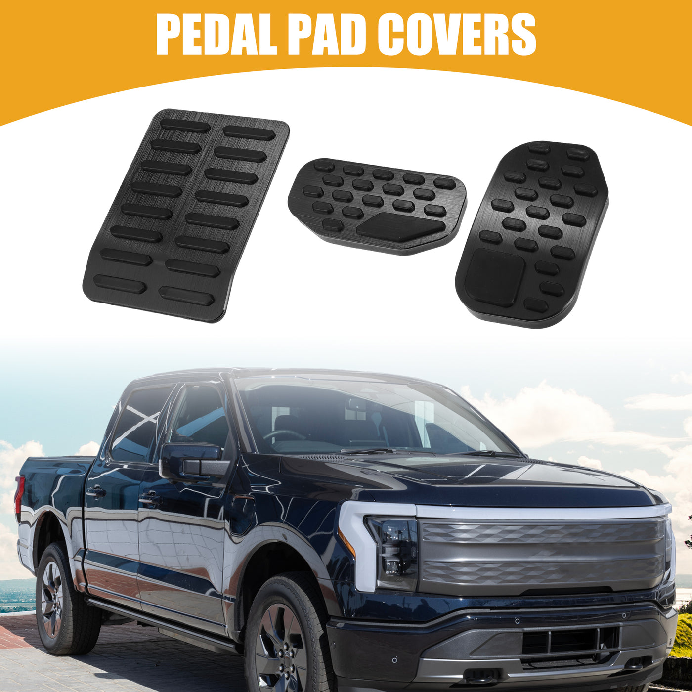 Pedal Pads - Auto Brake and Gas Accelerator Pedal Pads Rest Pedal Cover ...