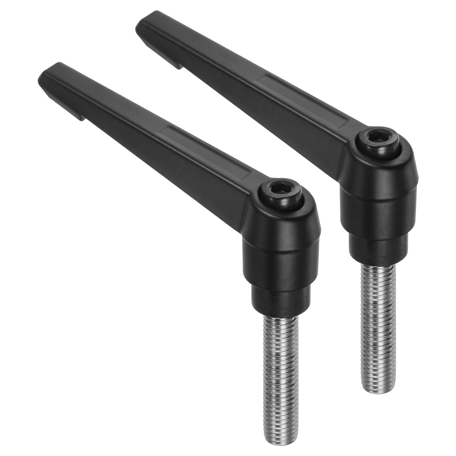 Uxcell 2pcs M12 x 50mm 304 Stainless Steel Thread Adjustable Clamping ...