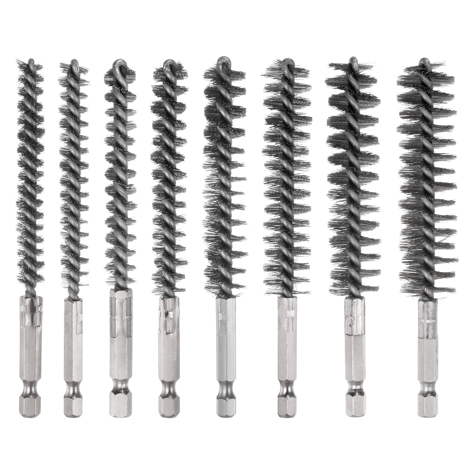 8Pcs Bore Brush Stainless Steel 8mm,9mm,10mm,11mm,13mm,15mm,17mm,19mm ...