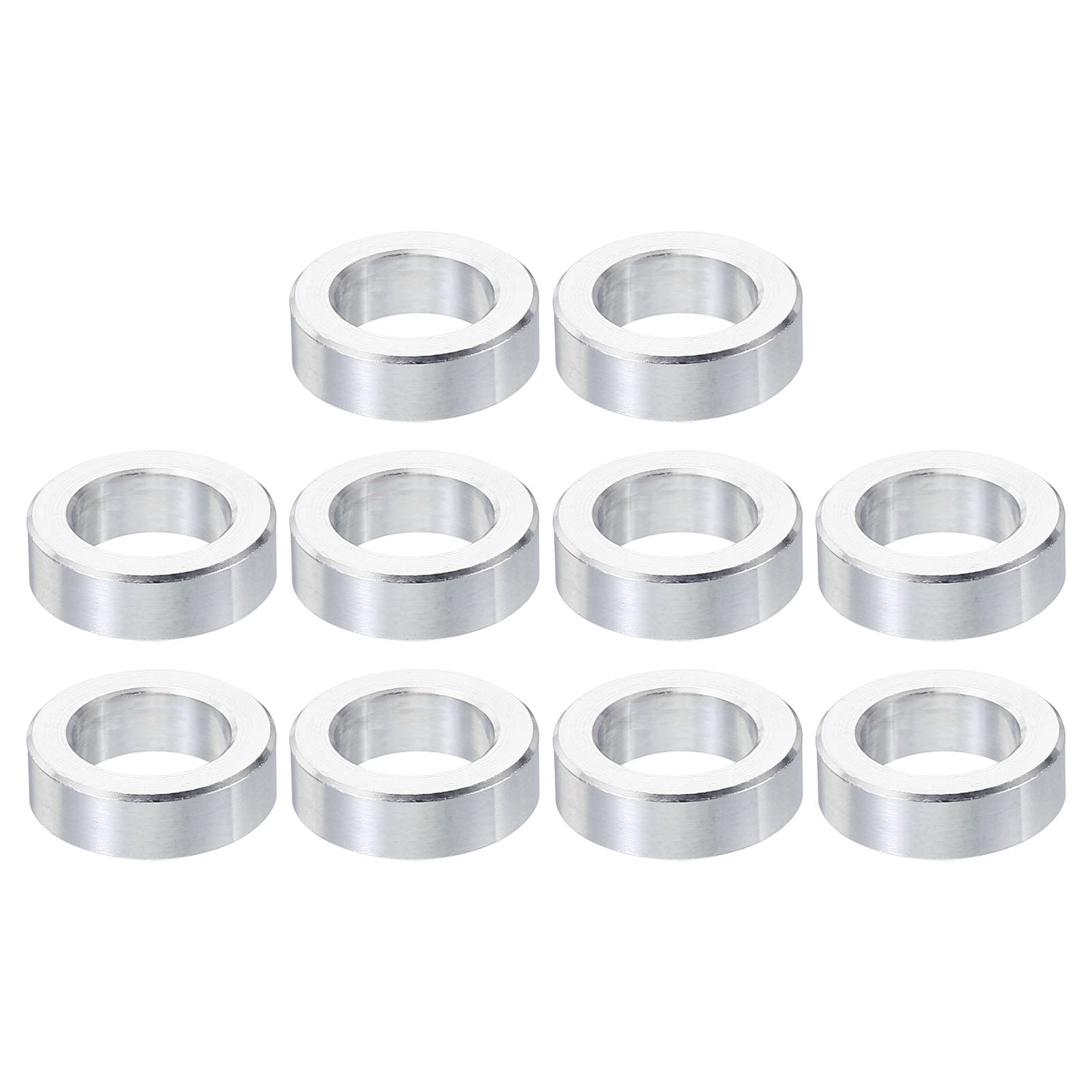 M10 Aluminum Spacers, 10 Pcs Metal Spacer Aluminum 10.2mm ID x 16mm OD ...