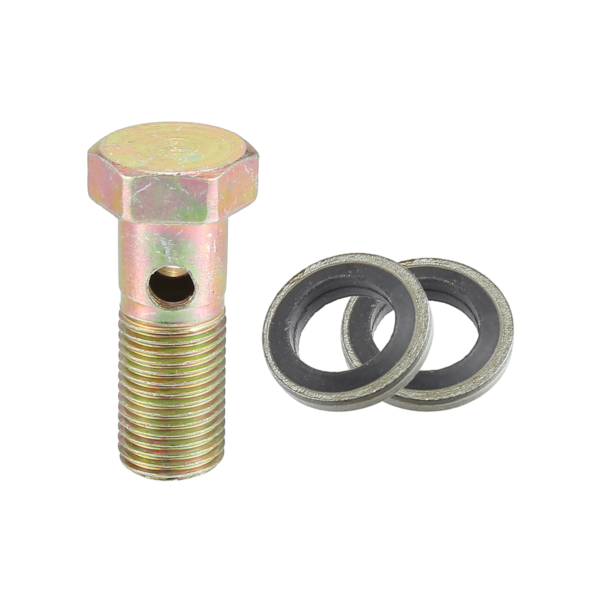 Car Turbo Brake Line Bolt Adapter M10x1.0 Thread 30mm Length Double ...