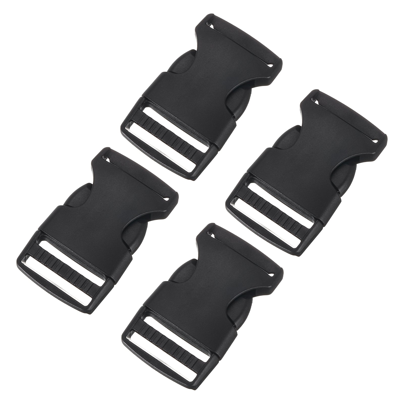 Uxcell 4Pcs 1" Plastic Dual Adjustable Side Release Buckle for Backpack ...