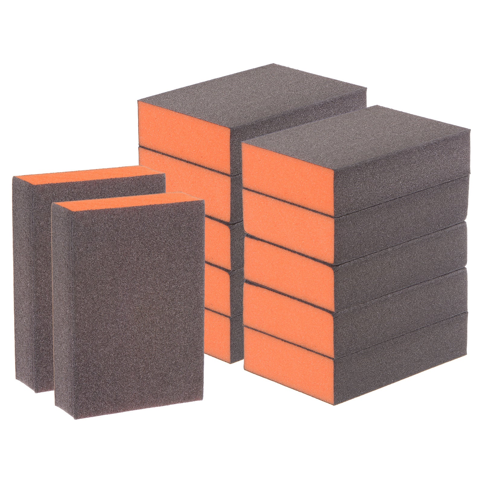 12pcs Sanding Sponge Blocks 800-1000 Grits Block 100x70x25mm, Brown ...