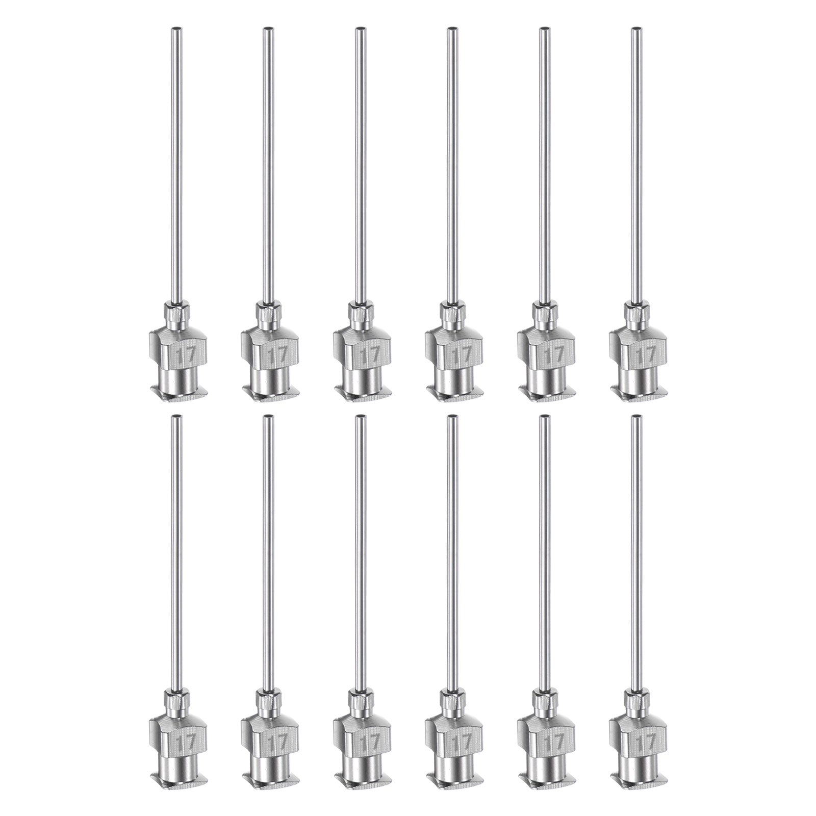 12pcs 17G Stainless Steel Dispensing Needles, 1 1/2" Glue Needle Tube ...