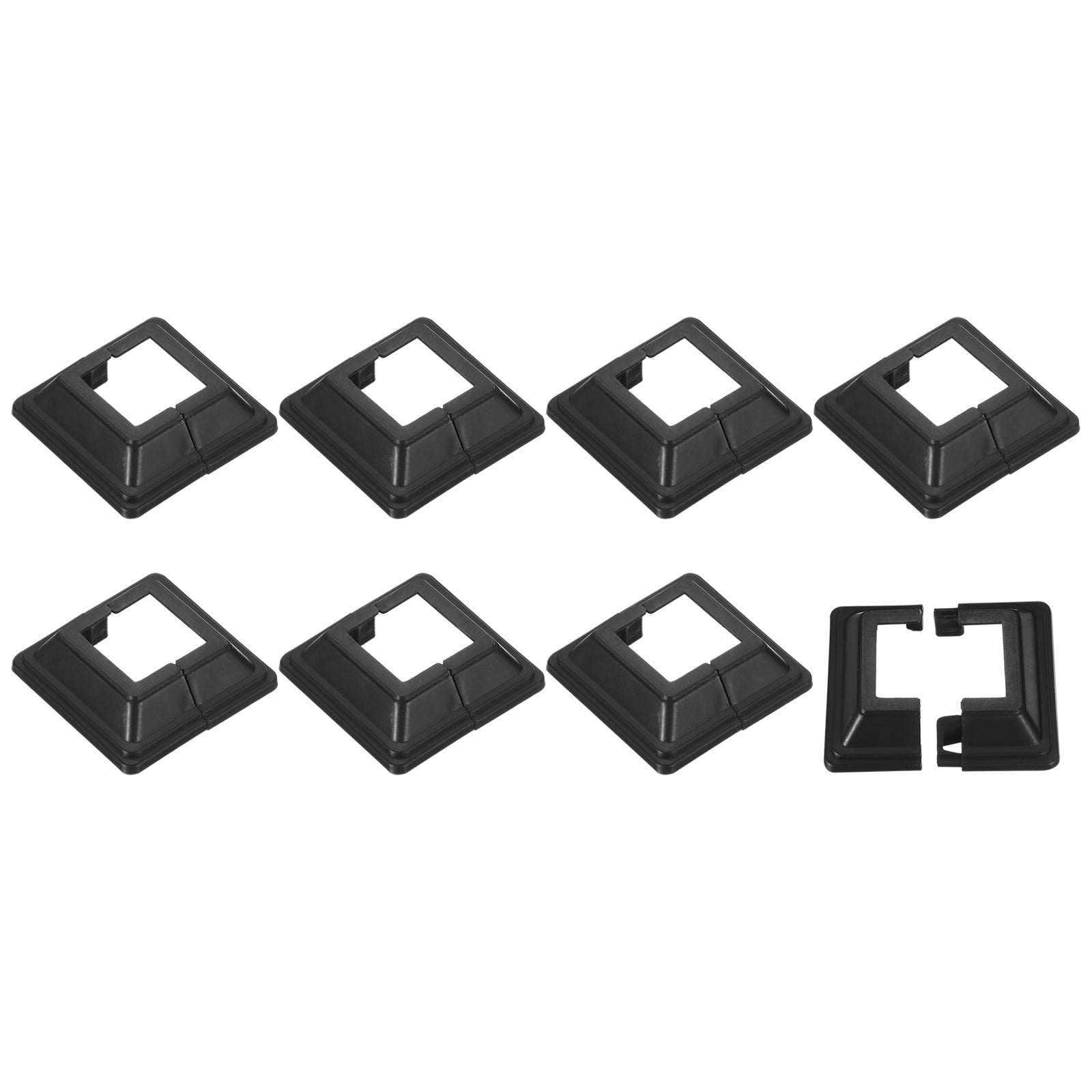 Uxcell Post Skirt, 8pcs 32x32mm Plastic Post Base Cover Trim Skirt ...