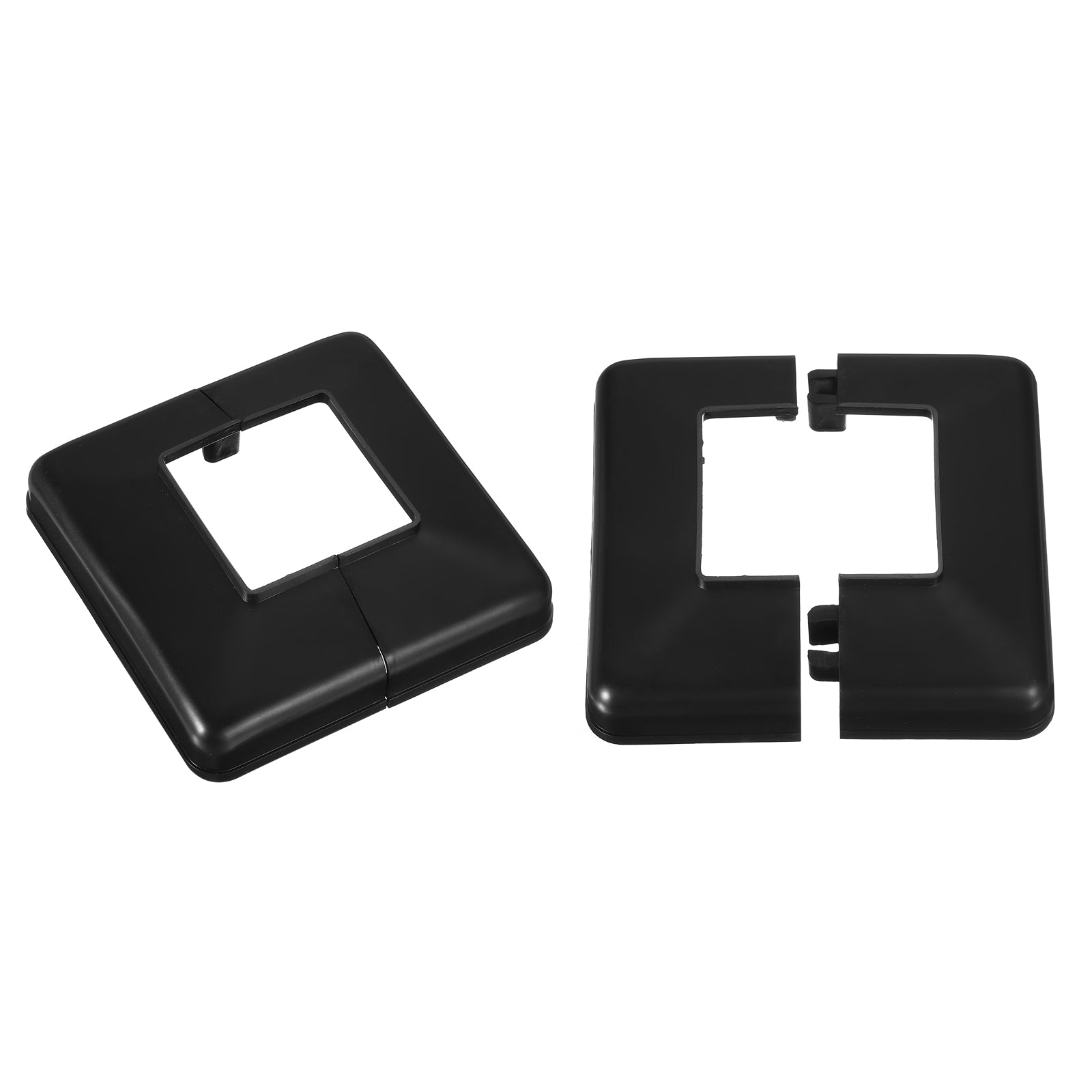 Uxcell Post Skirt, 2pcs 50x50mm Plastic Post Base Cover Trim Skirt ...