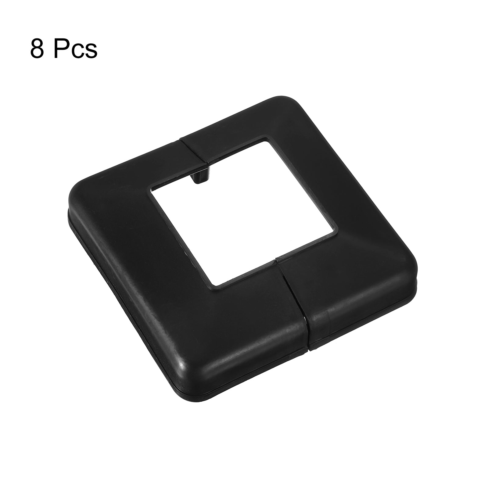 Uxcell Post Skirt, 8pcs 60x60mm Plastic Post Base Cover Trim Skirt ...