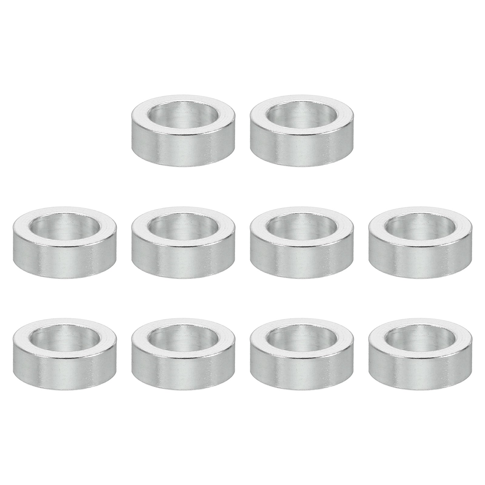M5 Aluminum Spacers, 10 Pcs Metal Spacer Aluminum 5.2mm ID x 8mm OD x ...
