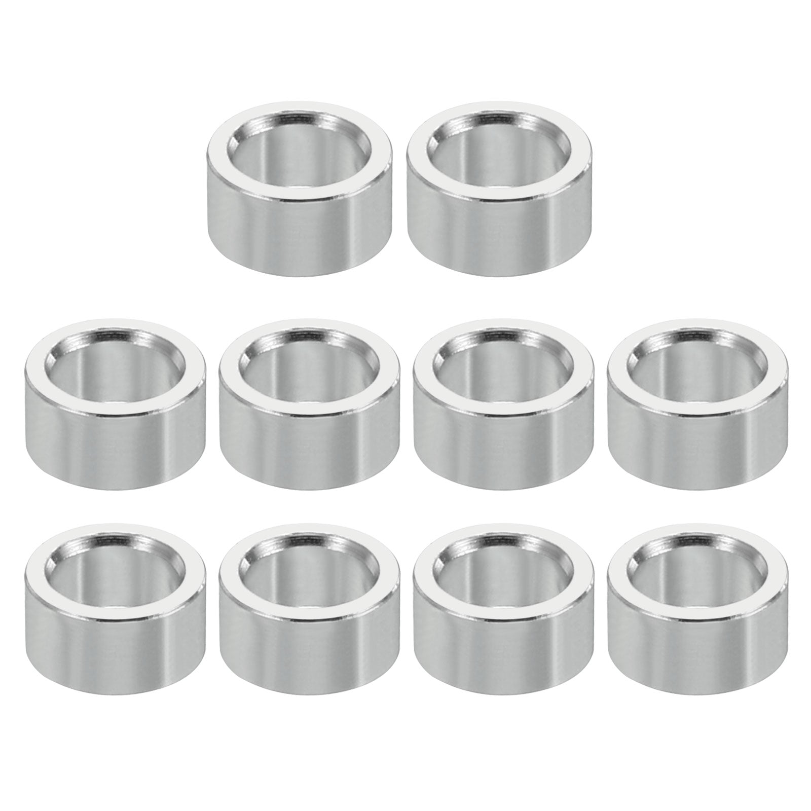 M4 Aluminum Spacers, 10 Pcs Metal Spacer Aluminum 4.1mm ID x 6mm OD x ...