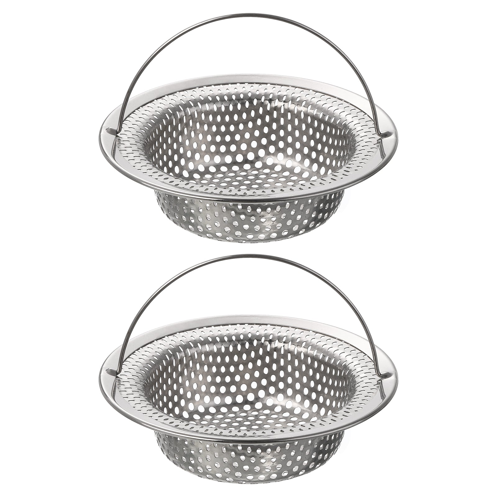 Uxcell 2Pcs Kitchen Sink Strainer, 4.33" OD x 3.15" ID x 1.18" Depth ...