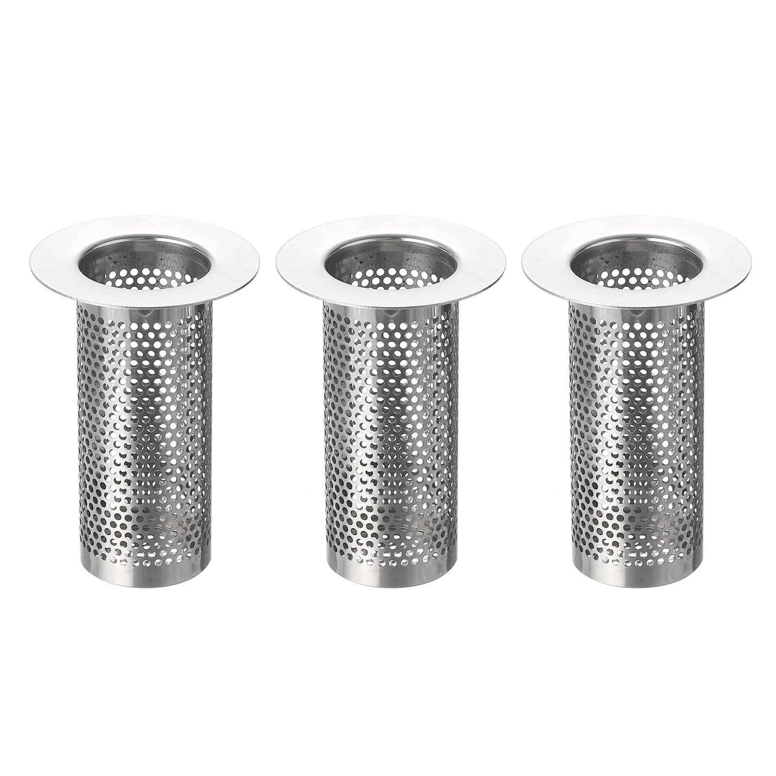 Uxcell 3Pcs Bathroom Sink Strainer, Fit for Dia 1.3"-1.97" Drain Hole ...