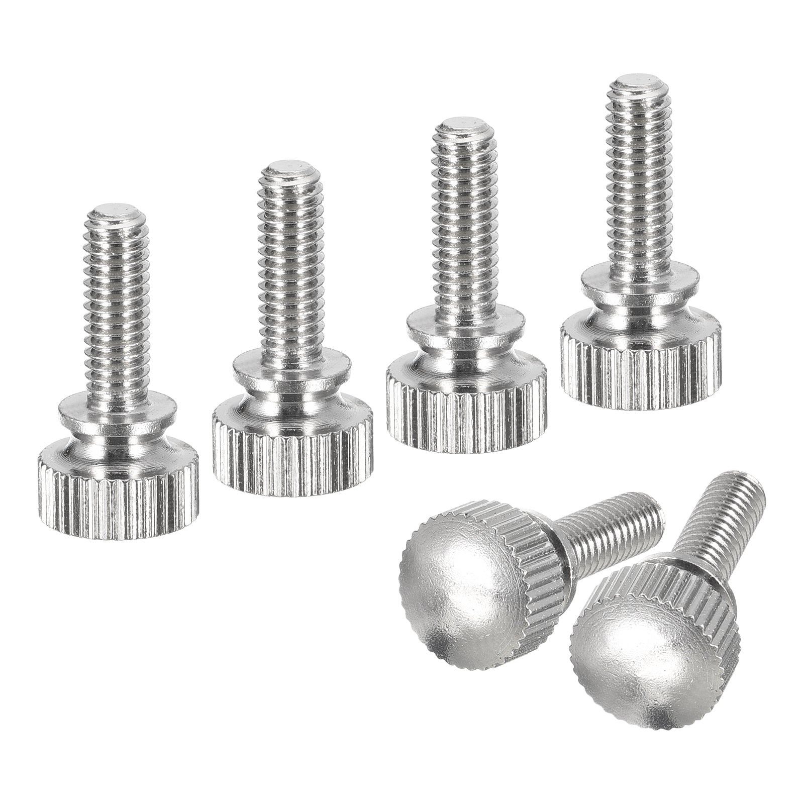 Uxcell M4x12mm Knurled Thumb Screws, 6pcs Brass Thumb Screws with ...