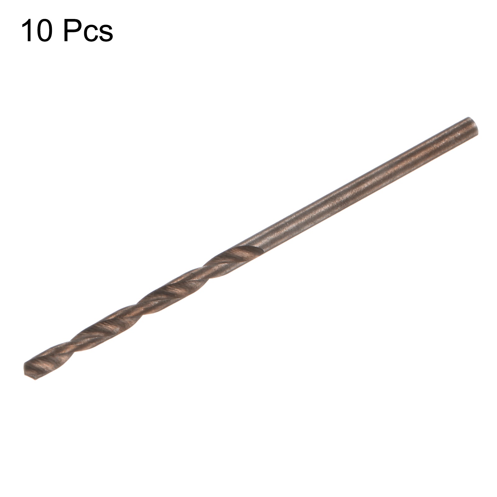 10pcs 2mm Nitride Titanium Coated High Speed Steel (HSS) 4341 Twist ...